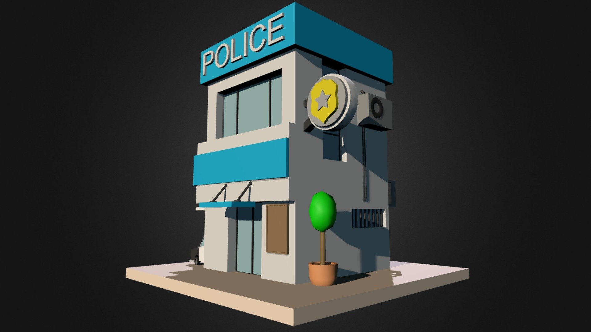 Police Station - 3D model by JaimeMJ (@jmj1524) [885aec6] - Sketchfab