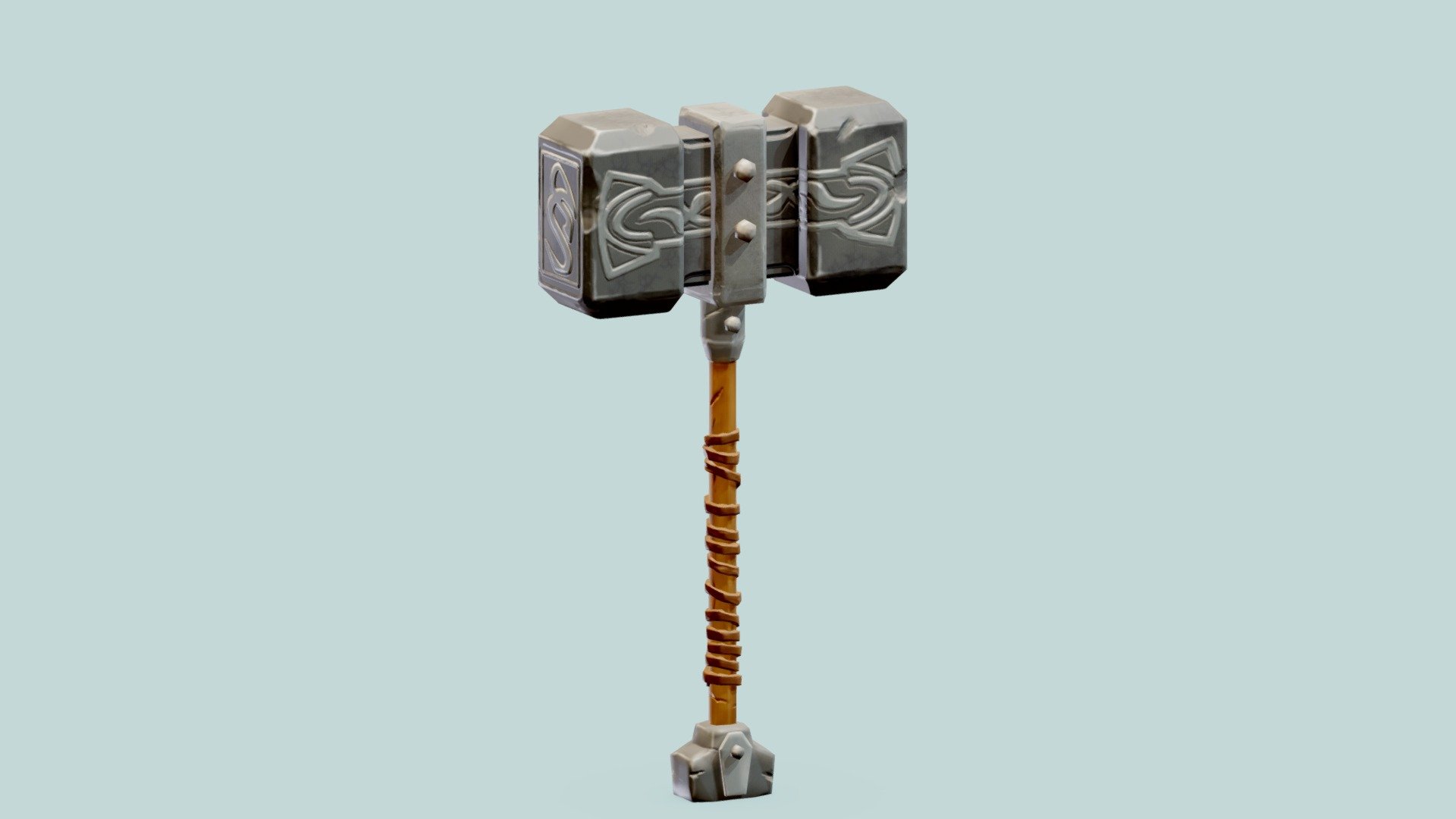 Stylised 3D Hammer - Download Free 3D model by MiSzyszko [885ba3b ...
