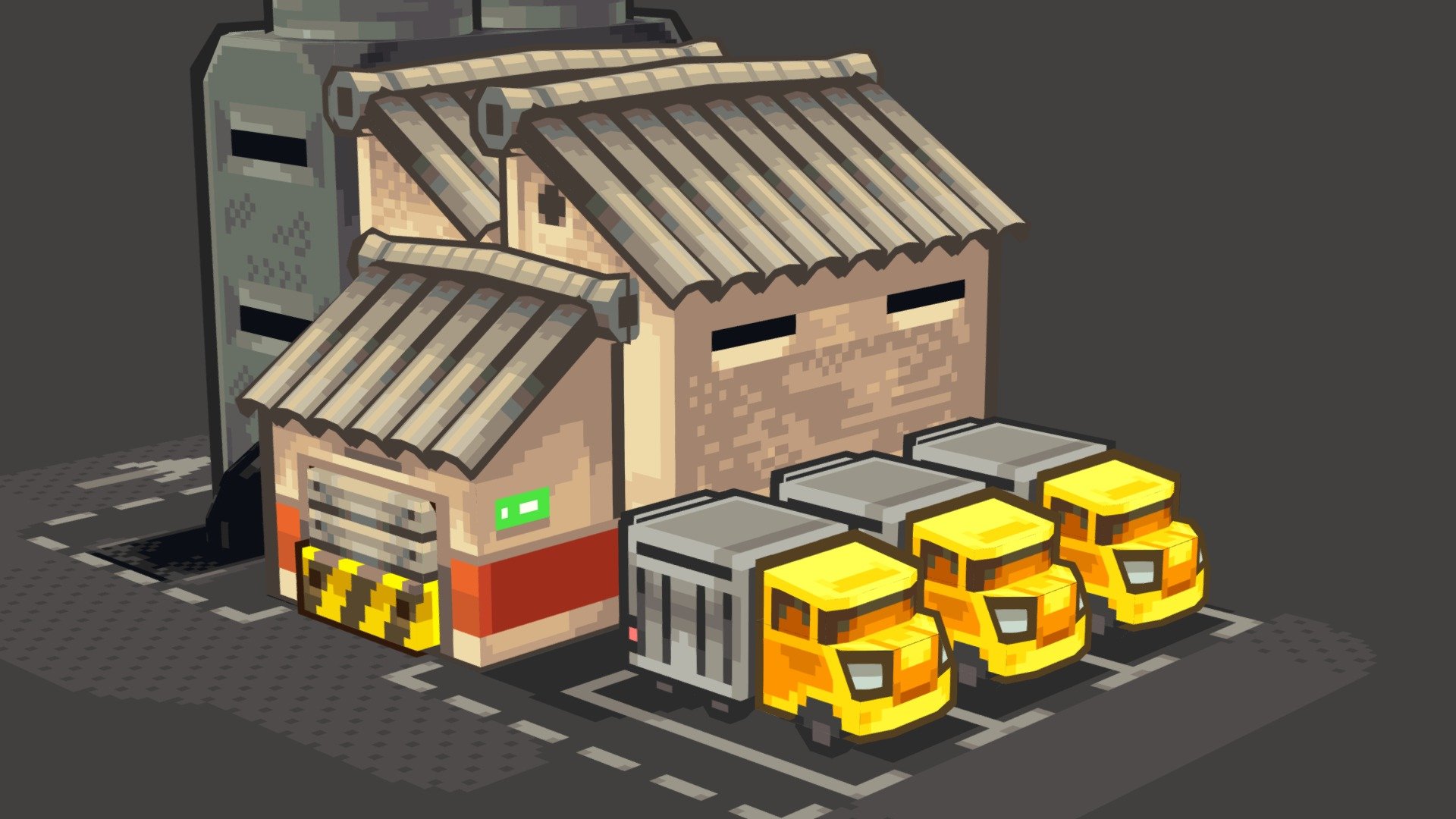 Factory model - Download Free 3D model by 80S5 [885d987] - Sketchfab