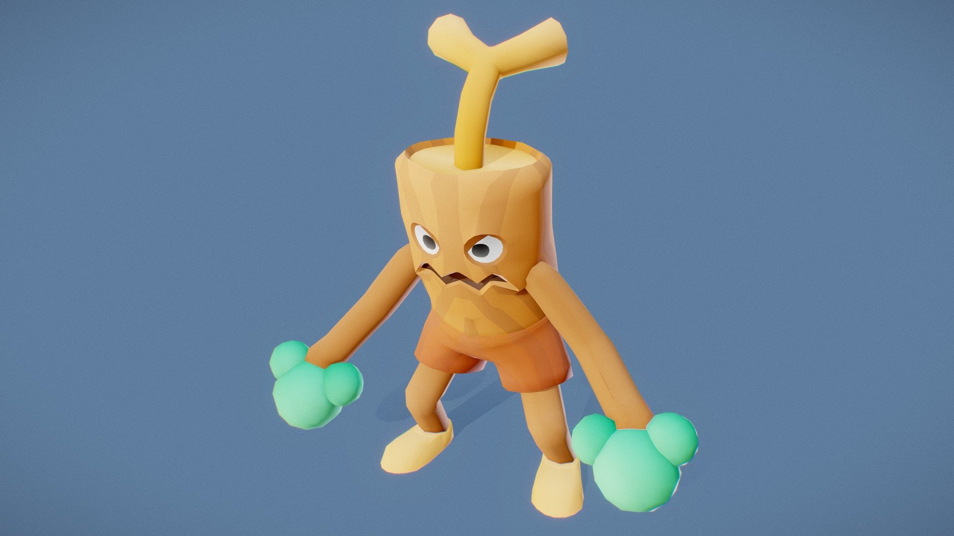 Cartoon Characters - Medium Stumpy Warrior - 3D model by notfun ...