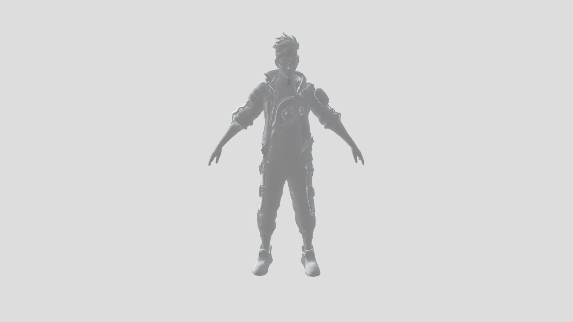 Free-fire-male-character-3D-model - Download Free 3D model by ...