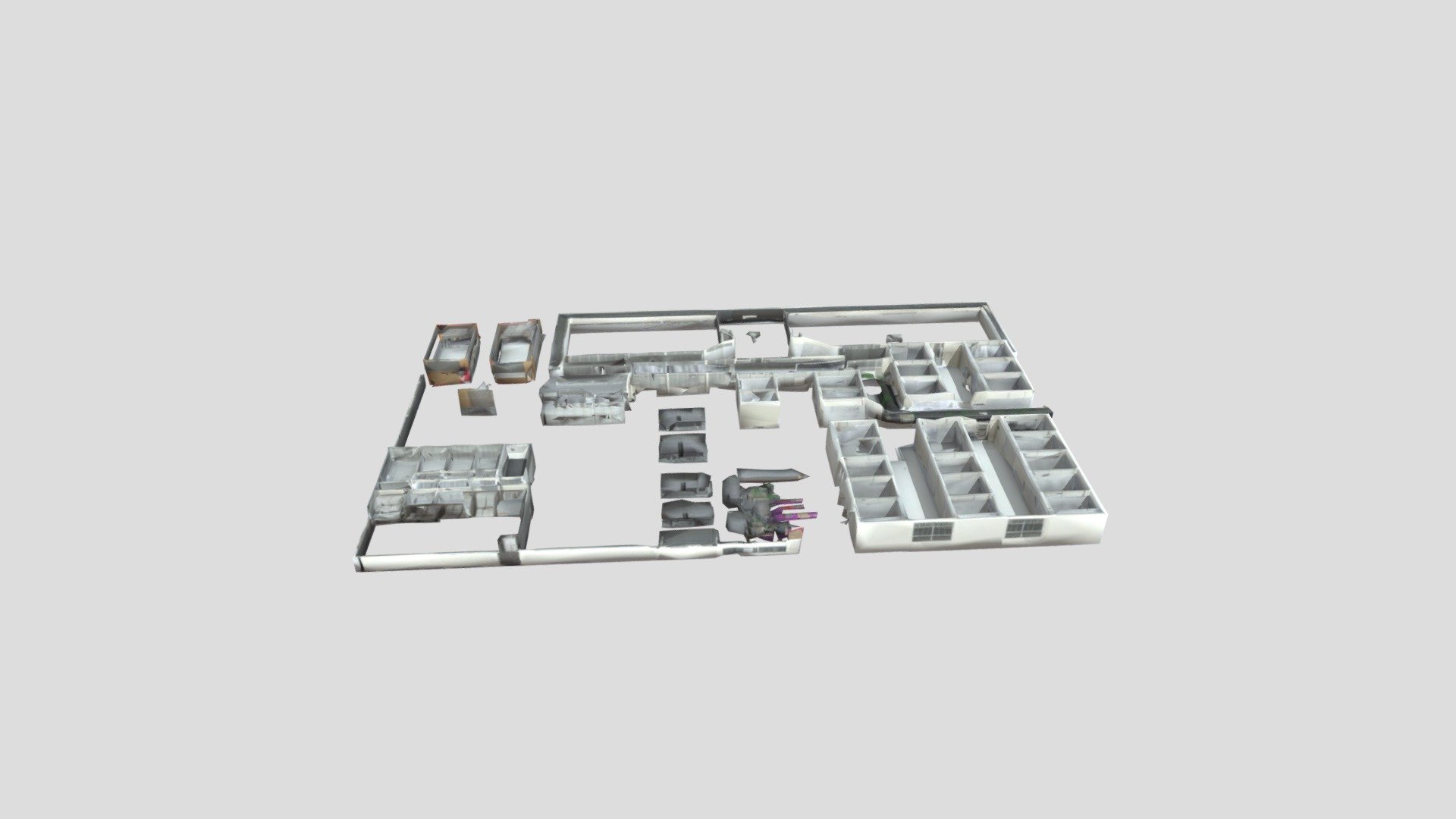 Warehouse Layout Plan - 3D model by rhedfoster [8861f11] - Sketchfab
