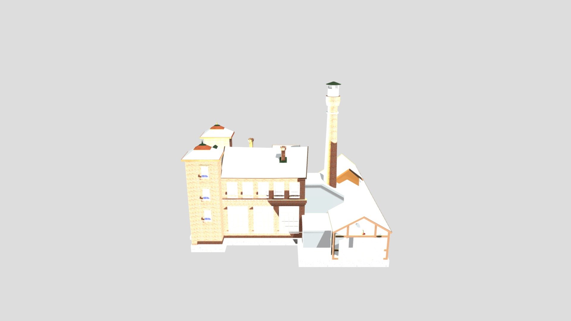 Old Factory - 3D model by mlomotko (@MikDigo) [88627f2] - Sketchfab