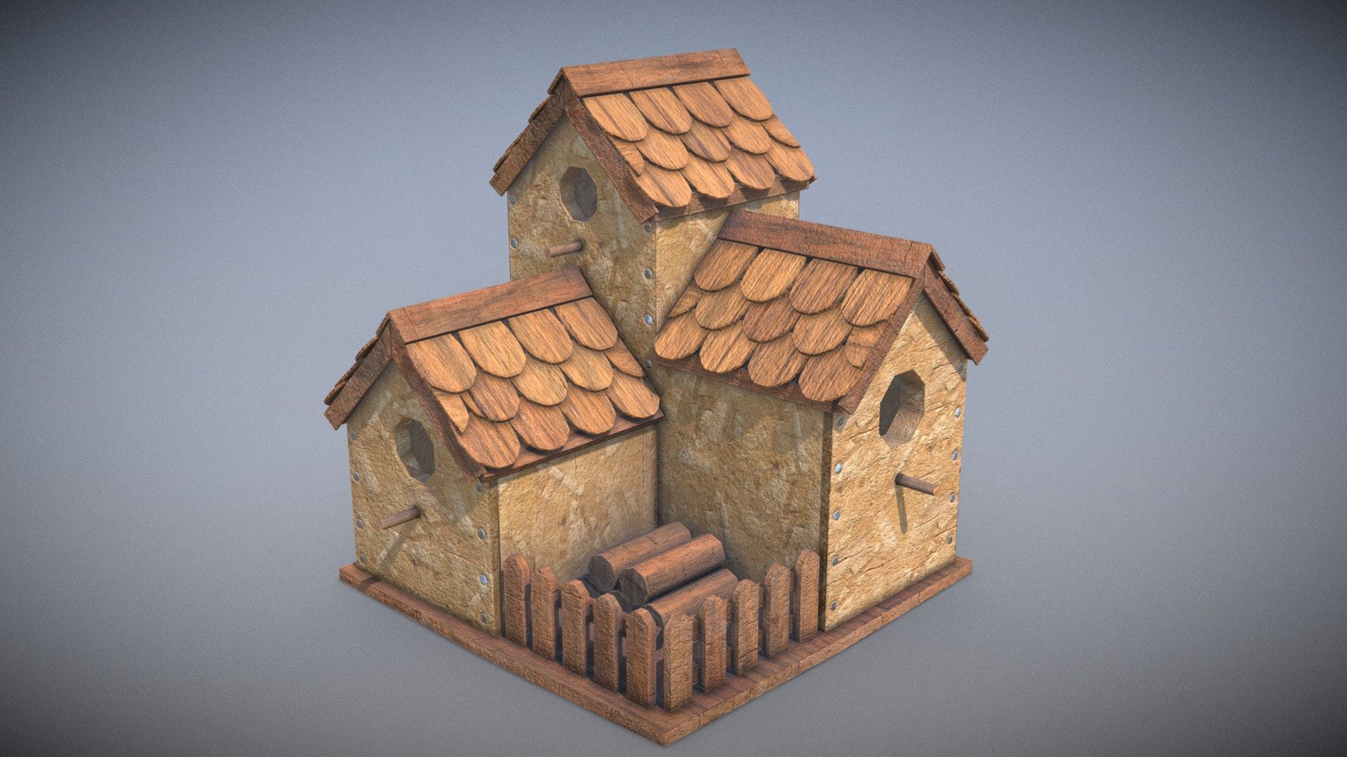 Luxurious Birdhouse - Download Free 3D model by 3000volt [8863391 ...
