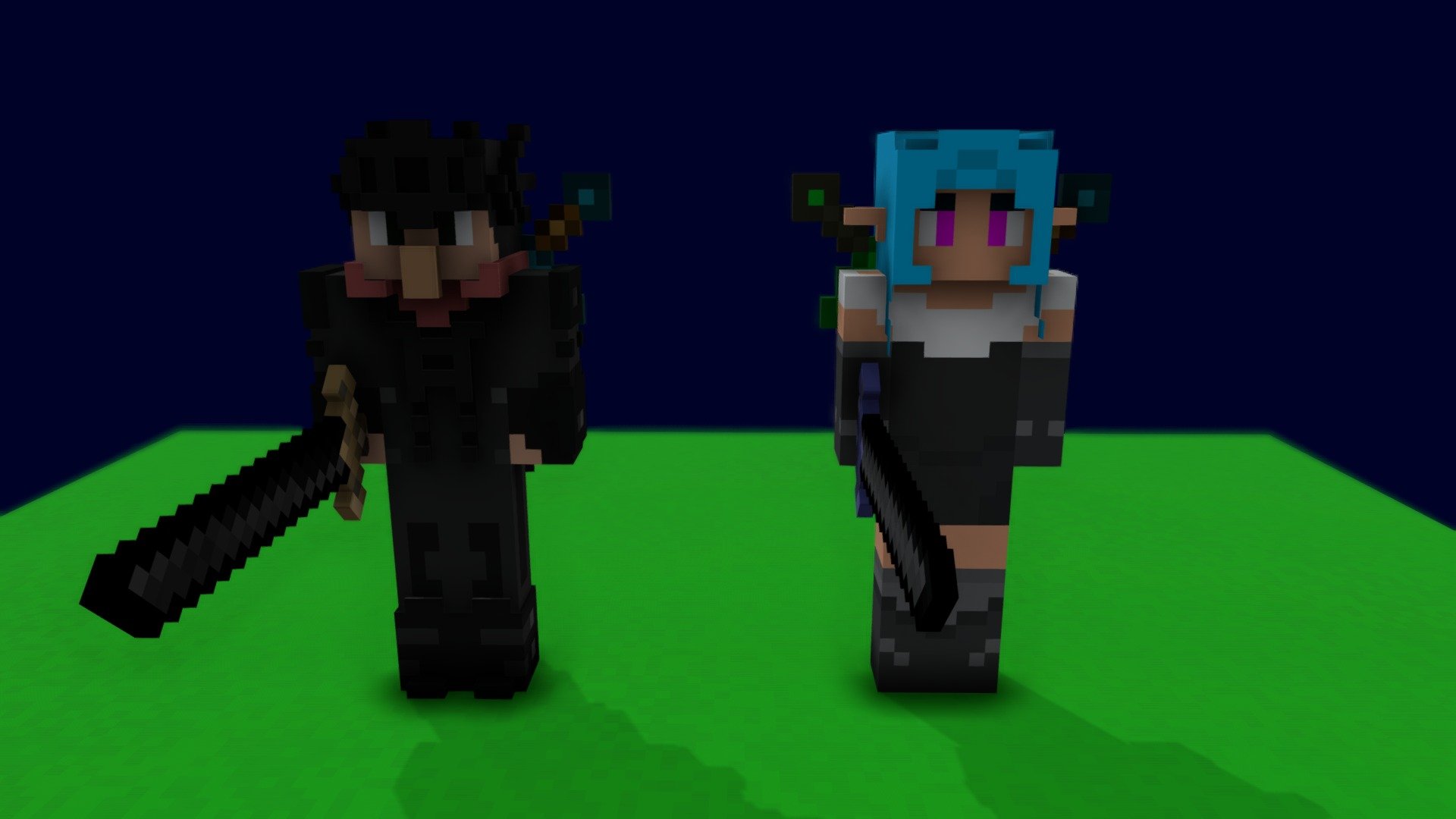 Runt Ironfurnace and Alyss "Breeze" Nightcrest - Download Free 3D model ...