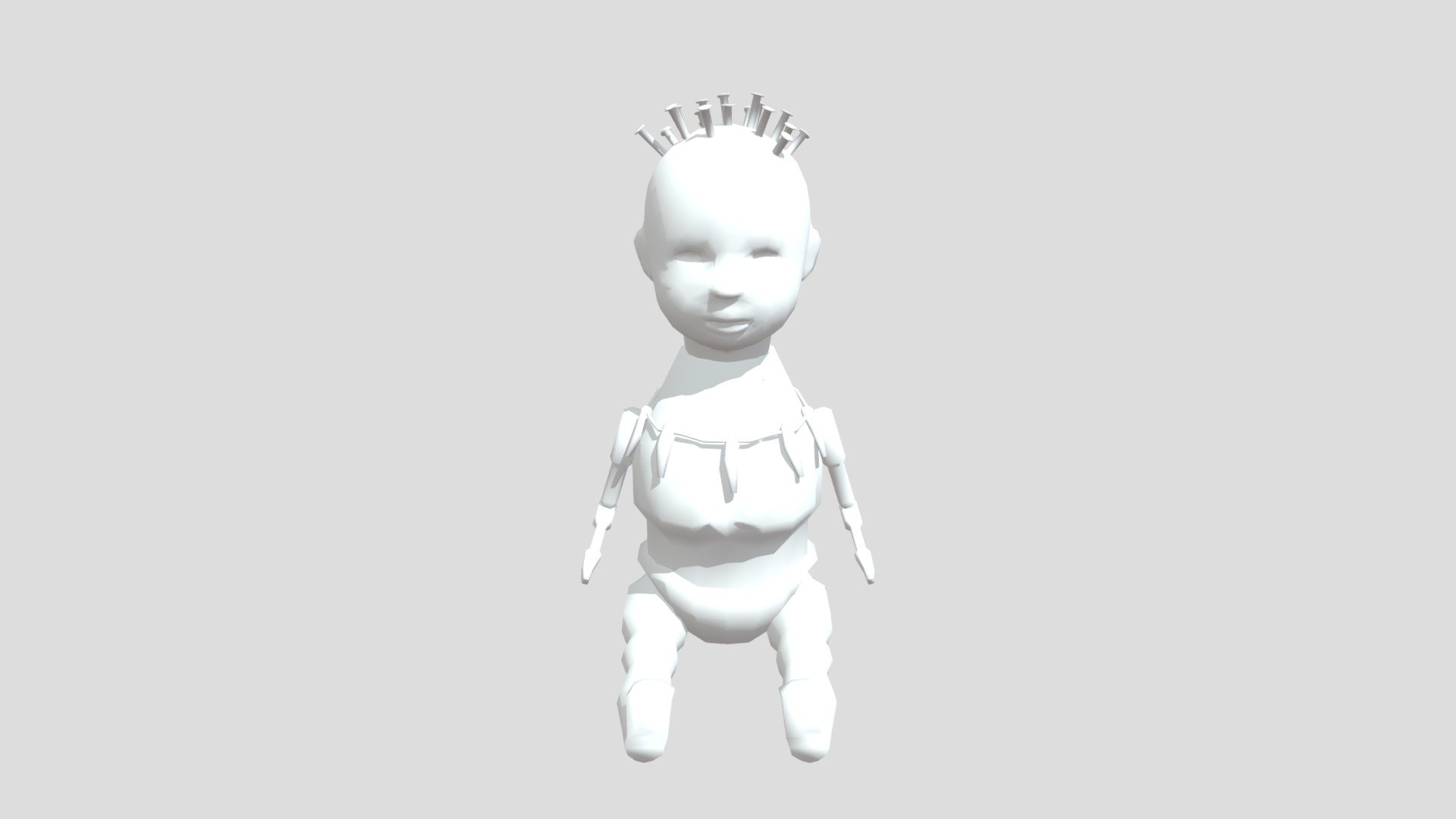 Cursed Baby 3D Model - 3D model by sup4ski [886b765] - Sketchfab