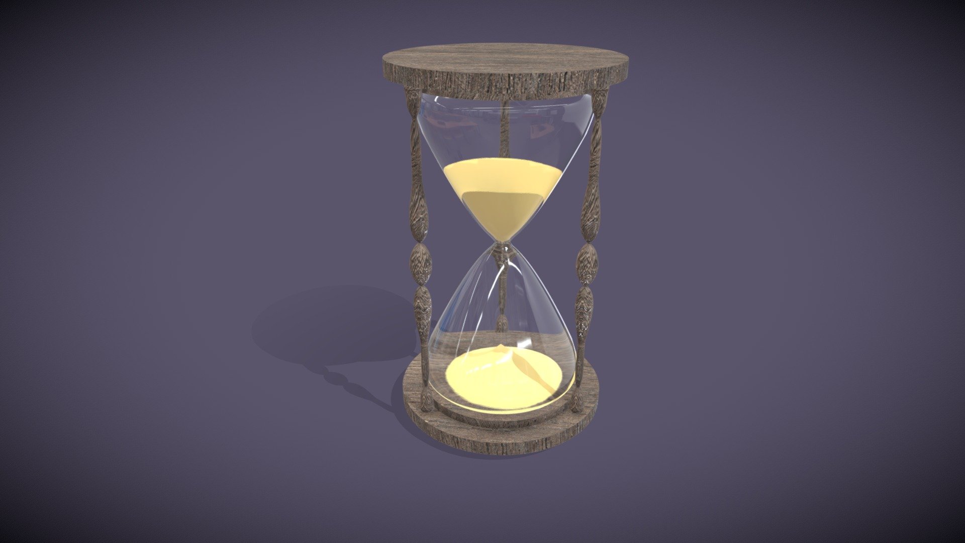 Hourglass - clock - 3D model by s_ebo_l [886d096] - Sketchfab