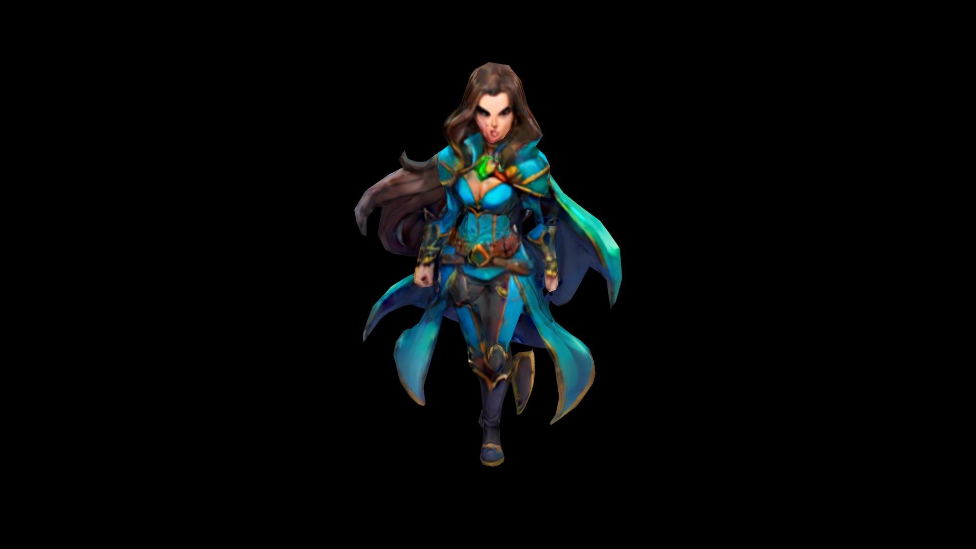 Female character from a video game displaying a - Download Free 3D ...