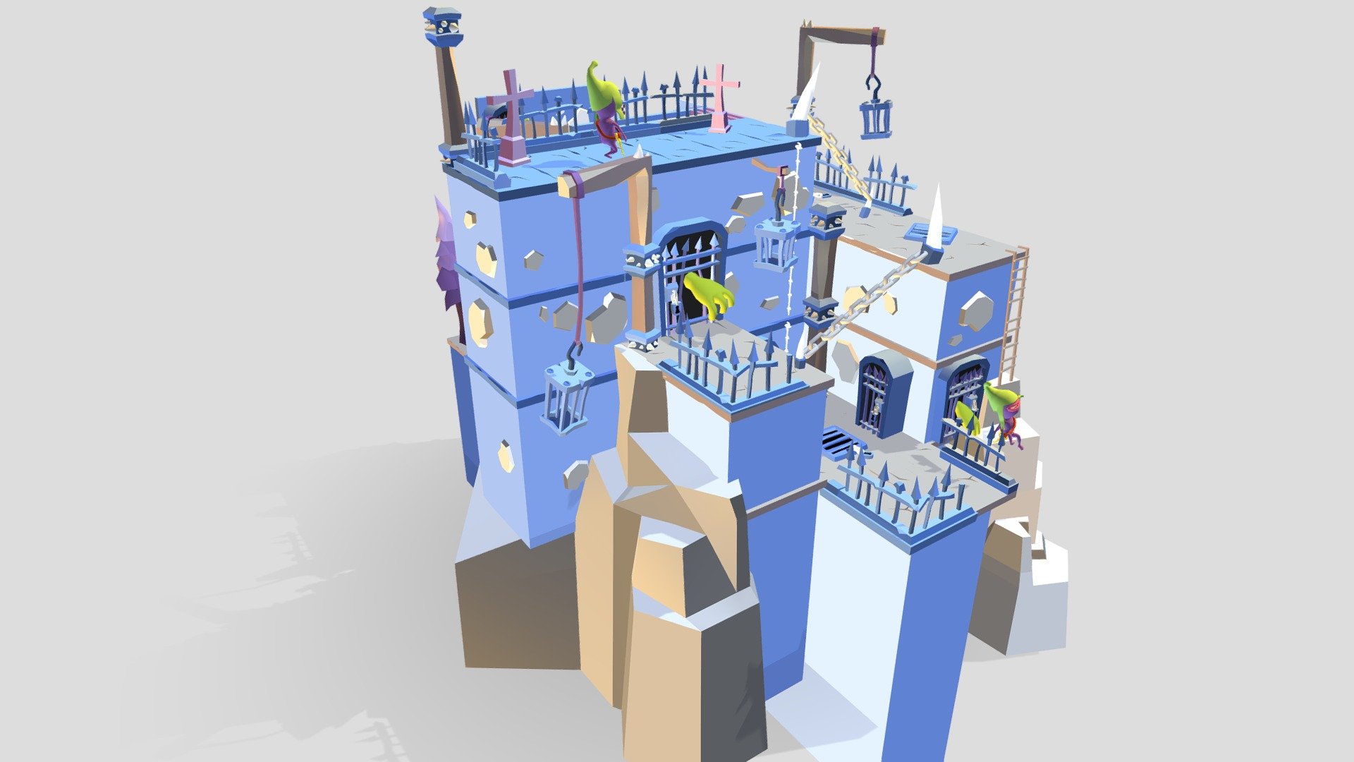 Prison low poly - Download Free 3D model by Violetta.Nanadze [887207d ...