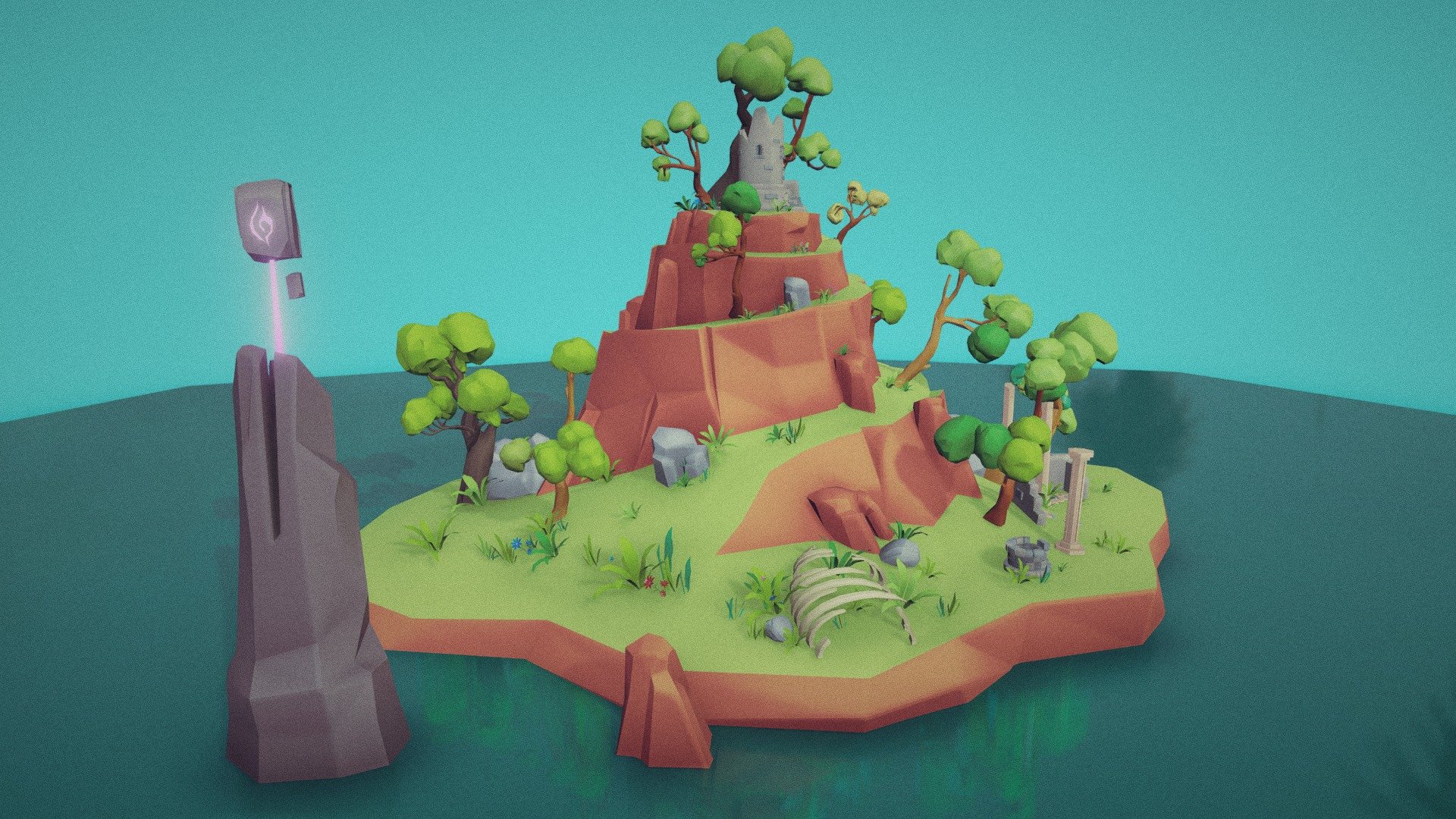 Fantasy_Island - Download Free 3D model by Omar Faruq Tawsif ...