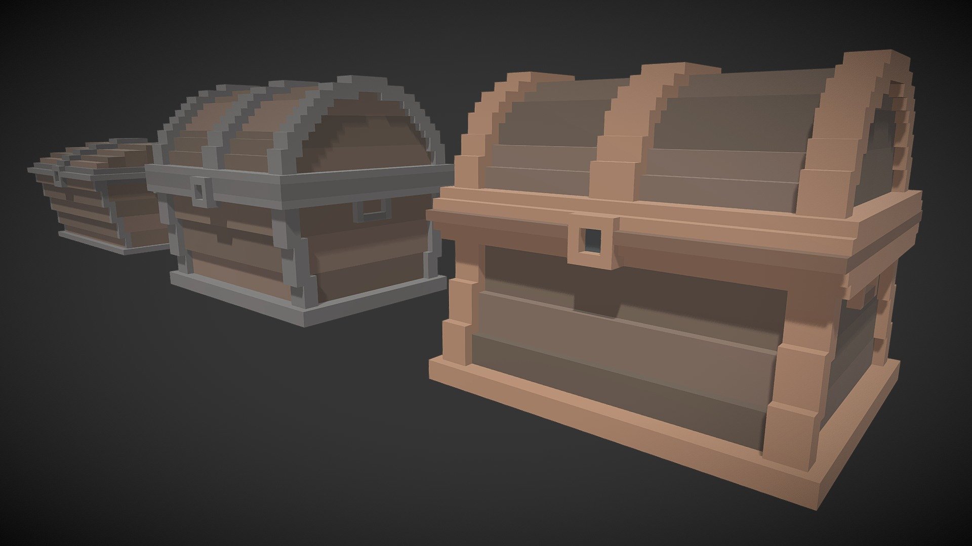 Voxel Iron Chests - 3D model by Shavorich [8877313] - Sketchfab
