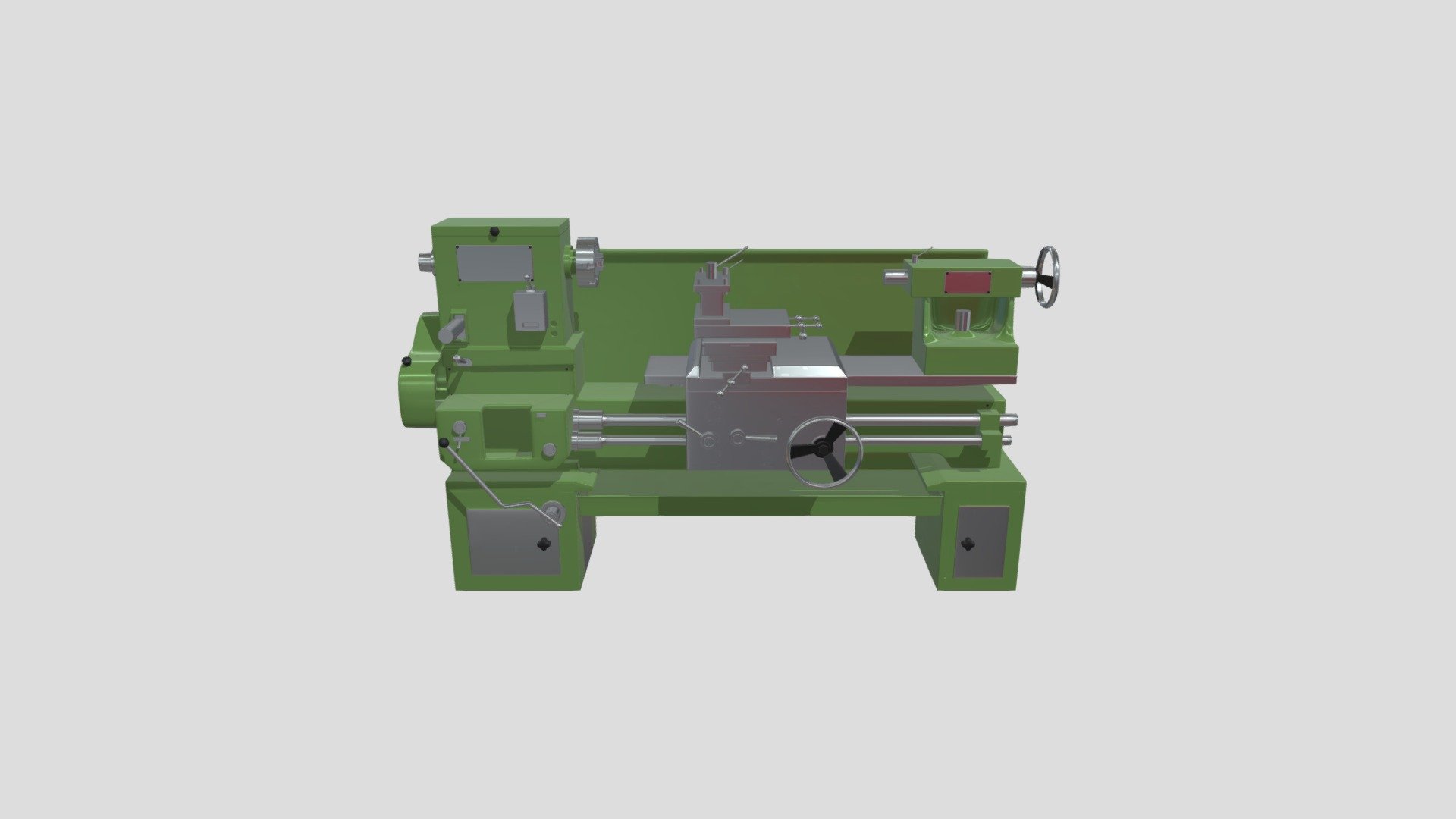 Lathe Machine - 3D model by Mothrills Studios (@mothrillstudios ...