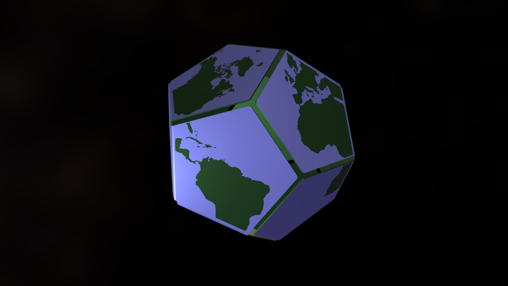 Earth on a dodecahedron - Download Free 3D model by C. Yamahata ...