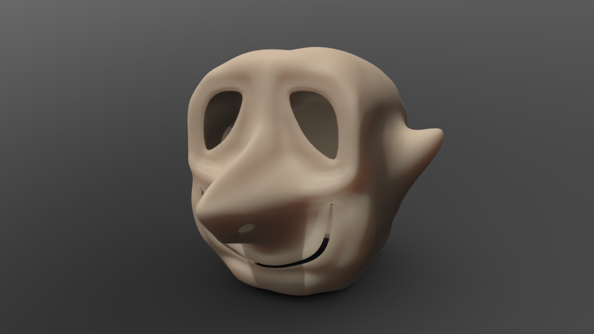 Creepy Mask Thing - 3D model by Gary J.A. Lowell (@dogtorque) [887bae5 ...