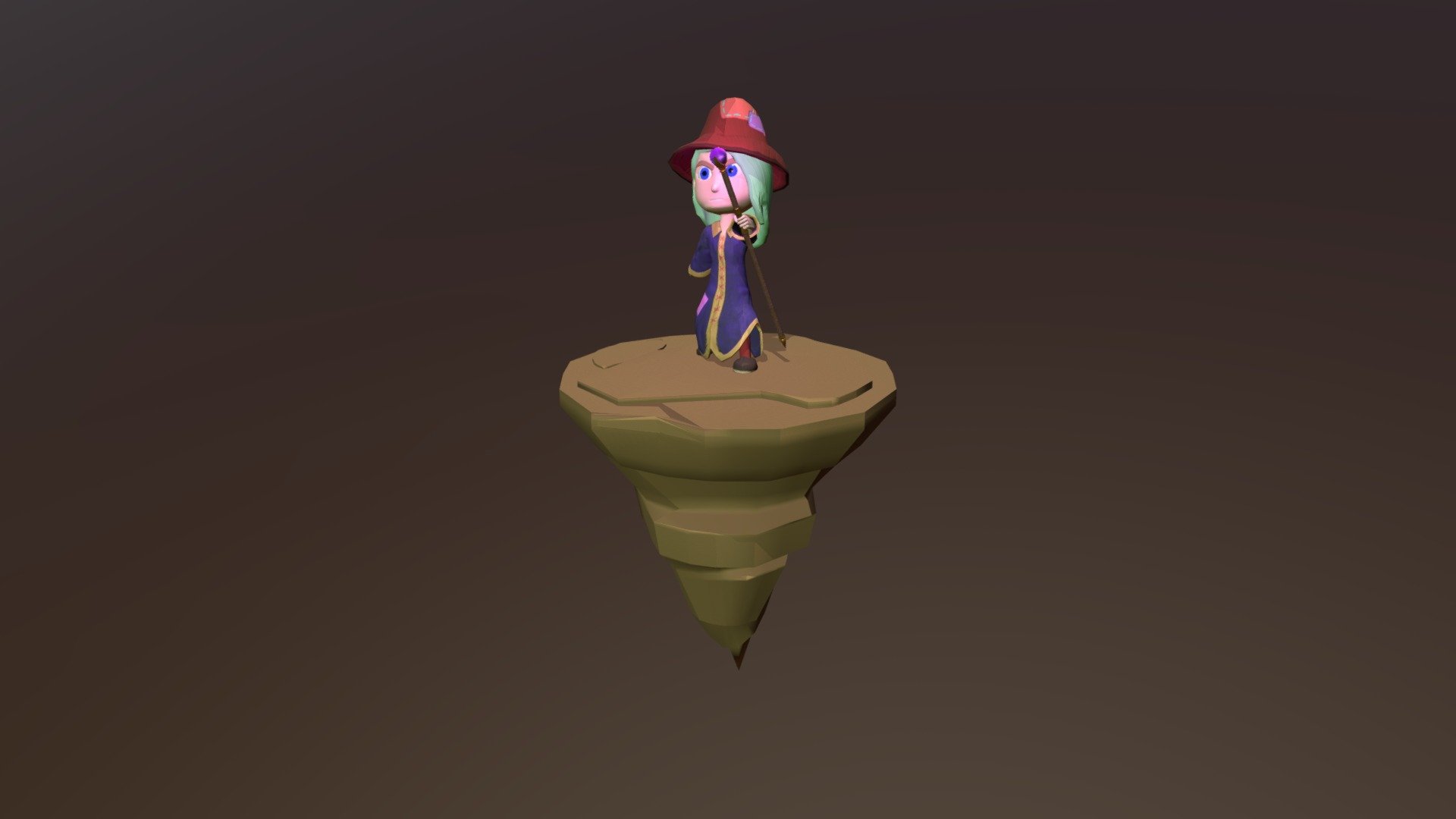 Game Character - Mage - 3D model by Monshter [887e505] - Sketchfab