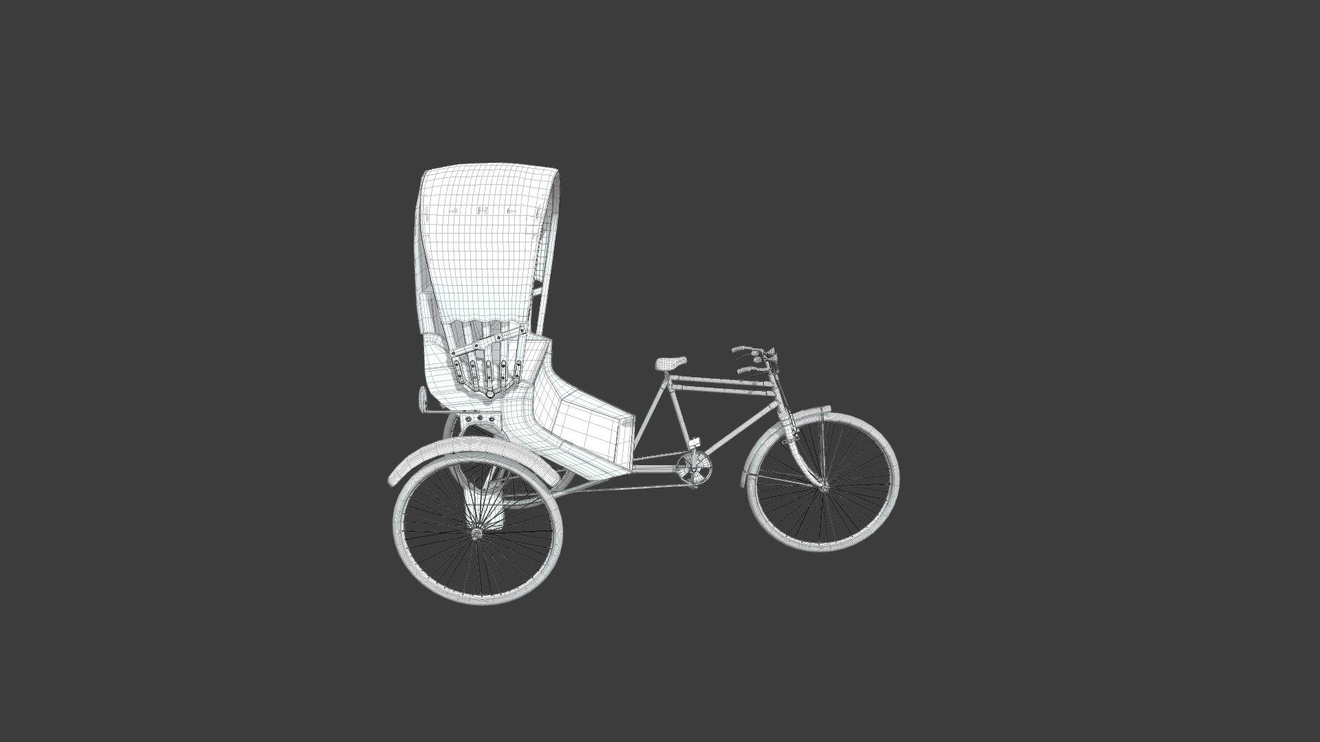 3D Cycle Rickshaw Model - 3D model by chandu_ [887ecd7] - Sketchfab