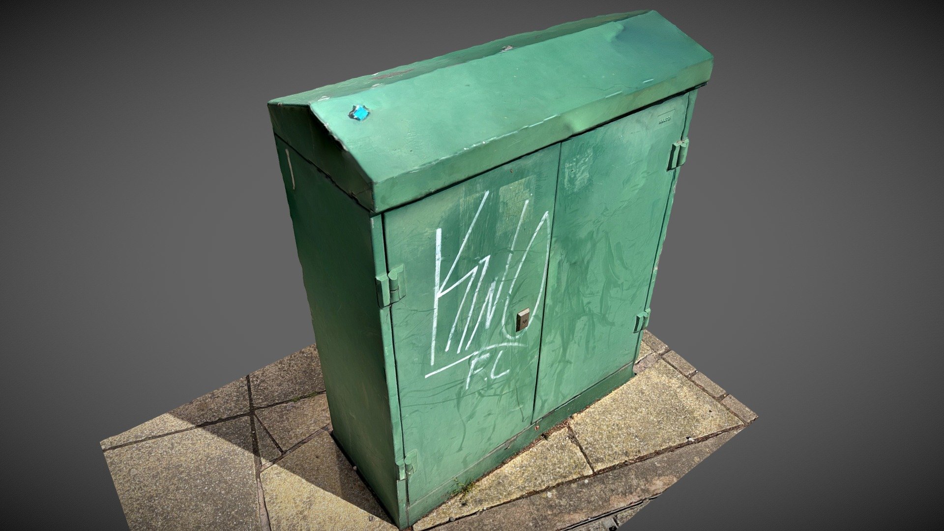 Green electrical box United Kingdom - Buy Royalty Free 3D model by Alex ...