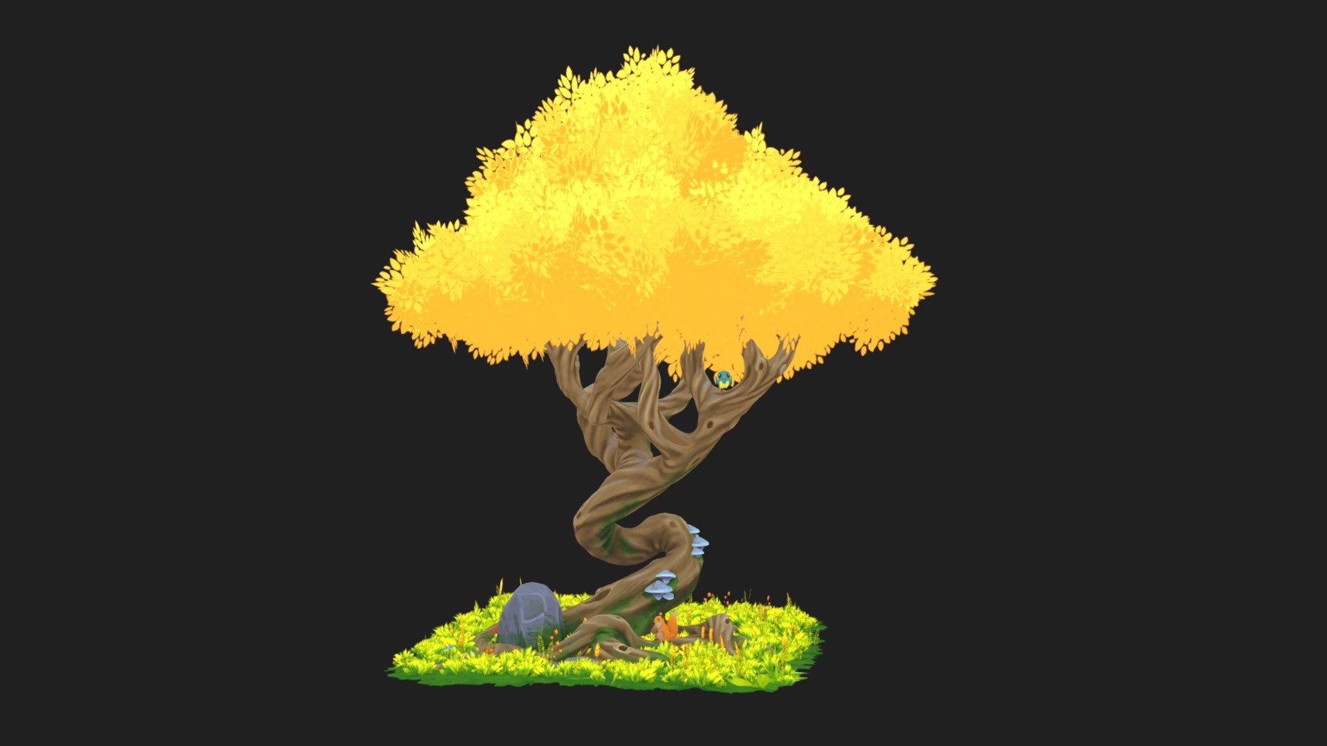 Stylized Tree - 3D model by Disaachc (@isaachernandezcelaya) [88814c6 ...