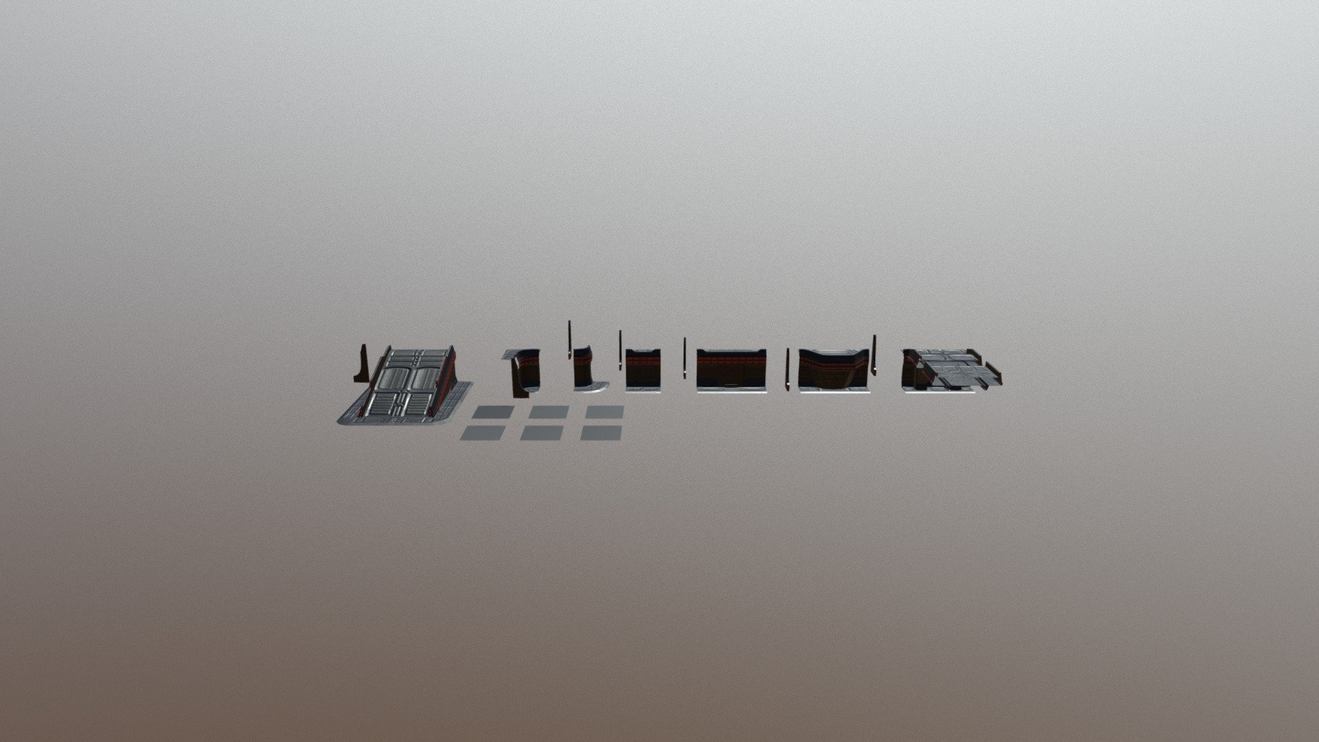Sci Fi Modular Environment Parts - 3D model by Nudelkopf [88843fa ...