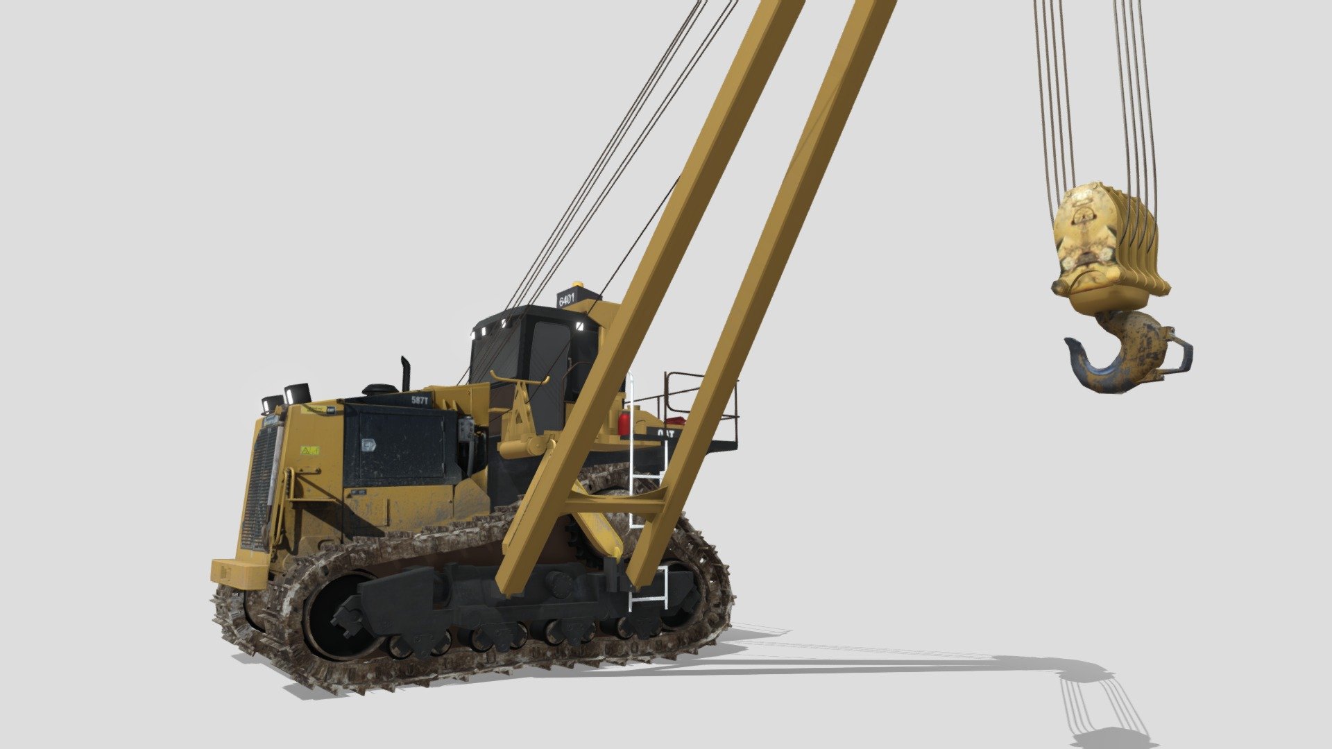 CAT 587T Pipelayer - 3D model by The Learning Network ...