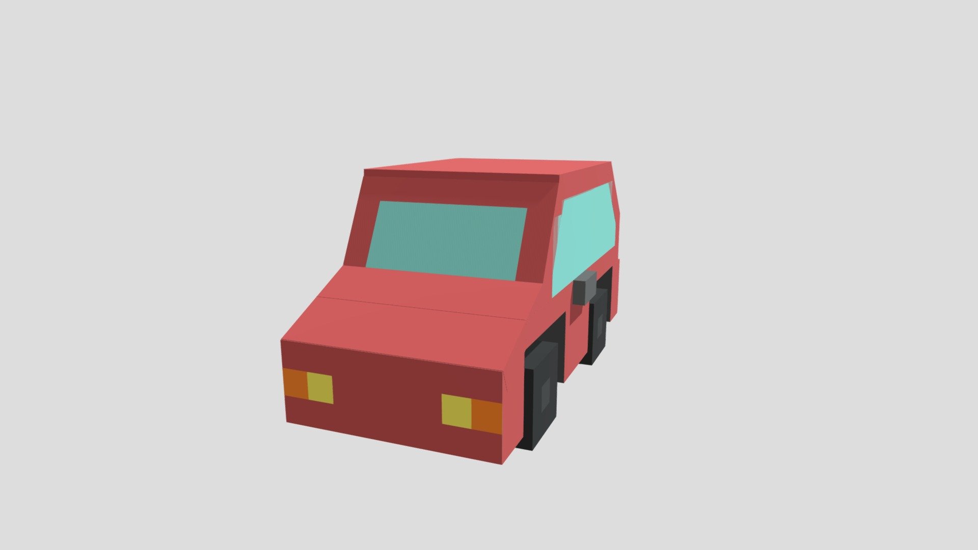 Low-Poly Red Car - Download Free 3D model by Adam (@adam.katutis ...