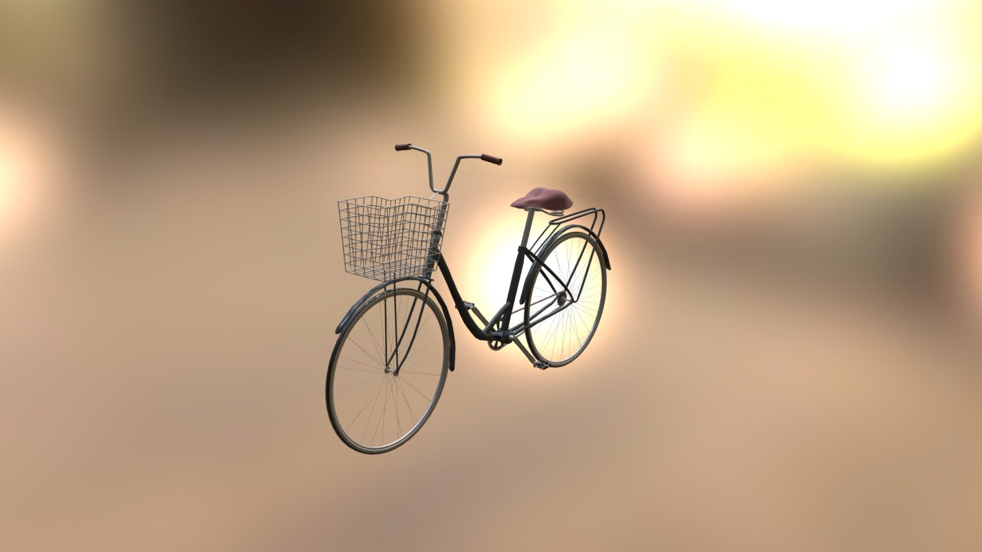 Japanese Bicycle - 3D model by kojemyatko (@kojemeow) [888b595] - Sketchfab