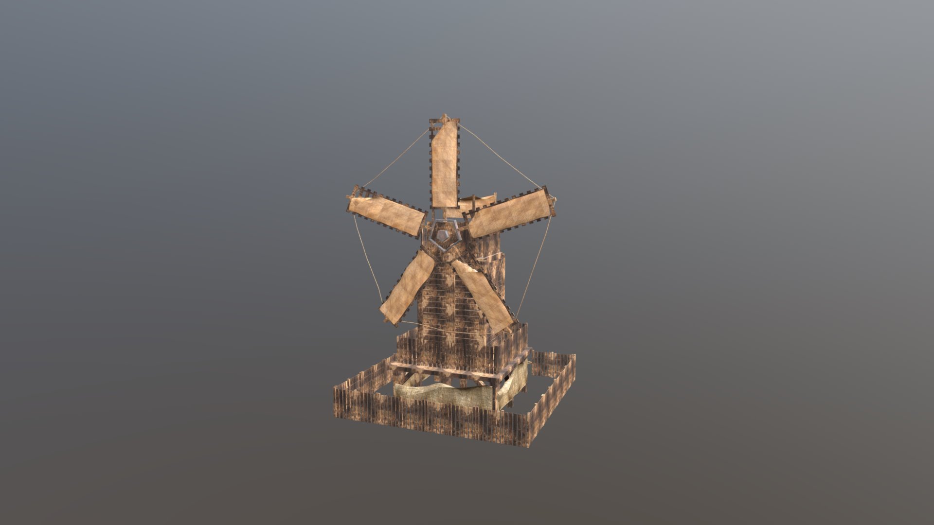 windmill - 3D model by amrellaithy [888bbd0] - Sketchfab