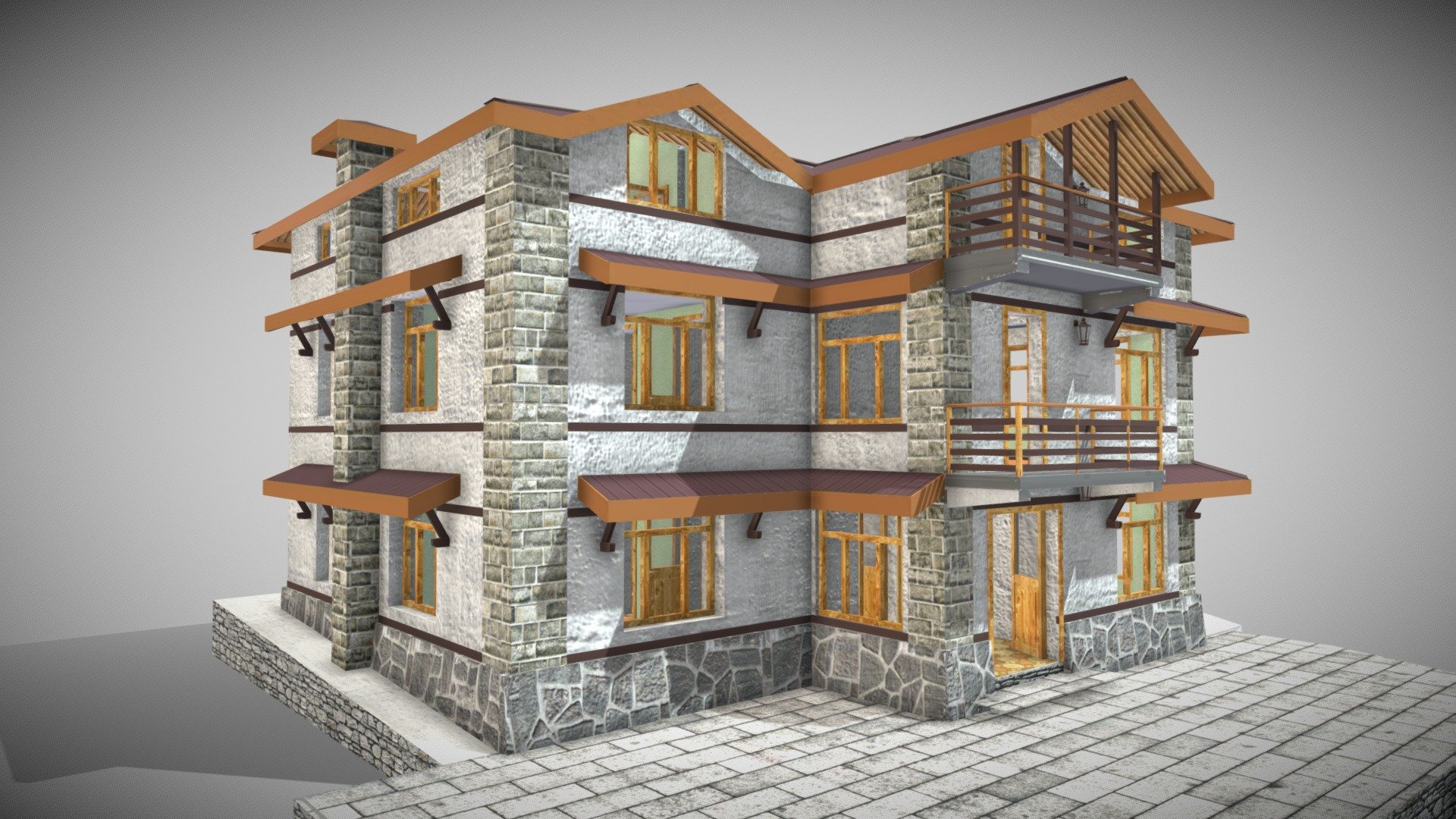 Archandi House - Buy Royalty Free 3D model by Francesco Coldesina ...