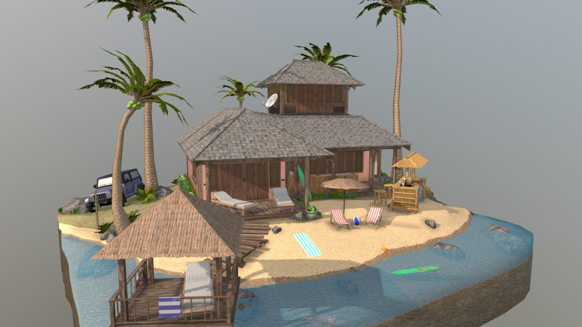 DAE Diorama - By the ocean - 3D model by Warre Vercammen (@Warre ...