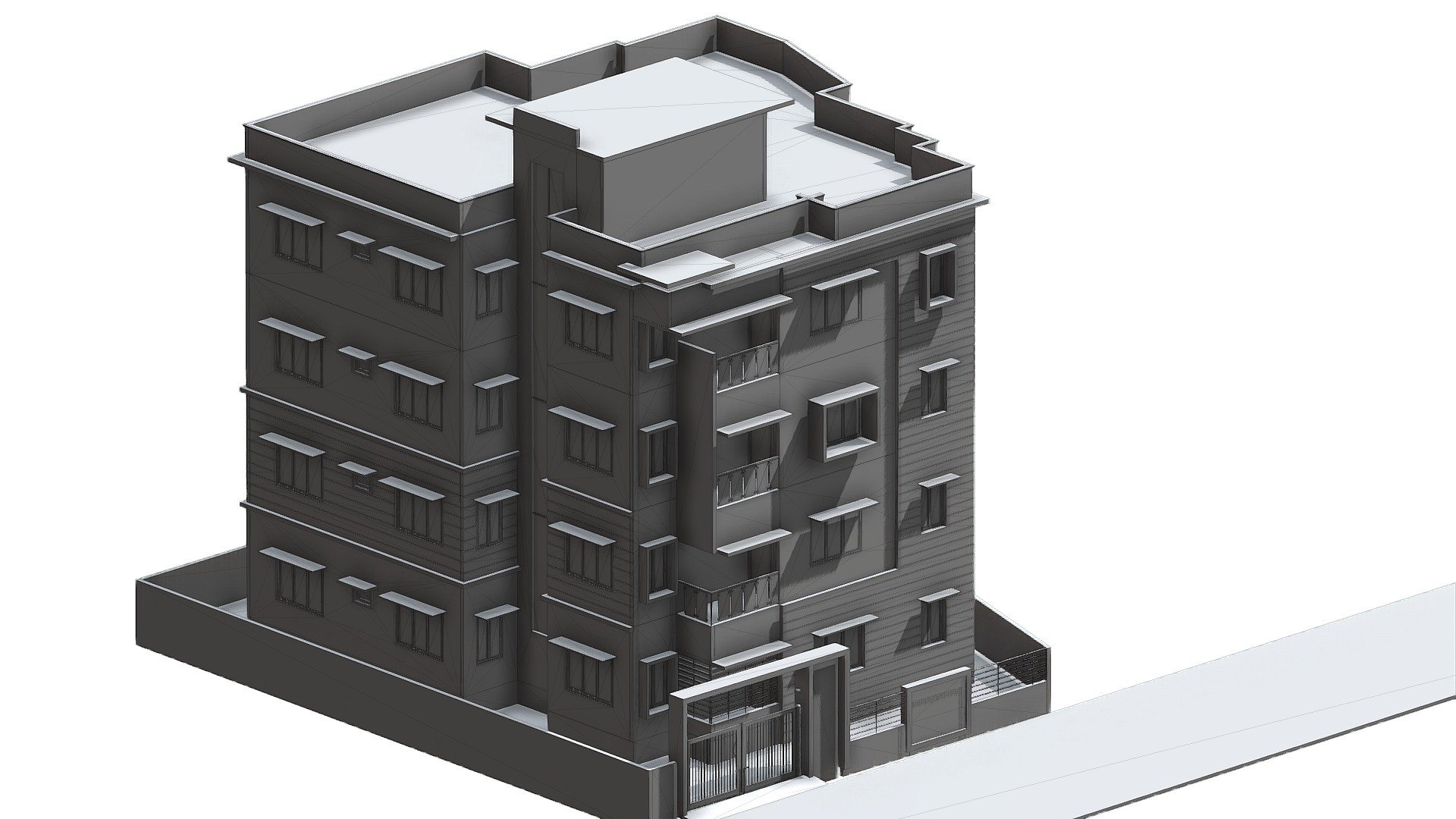 Residential Block - 3D model by LDNplans [888c256] - Sketchfab