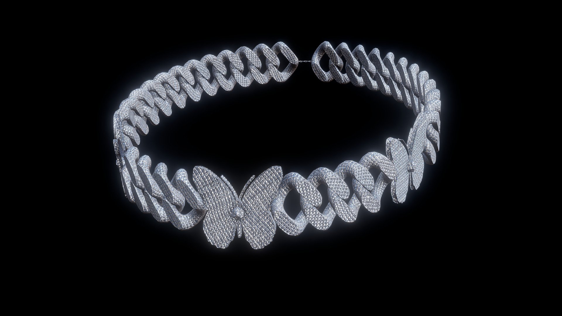 Butterfly Cuban Chain - 3D model by JuneBug (@Amber.Davey) [888c38e ...