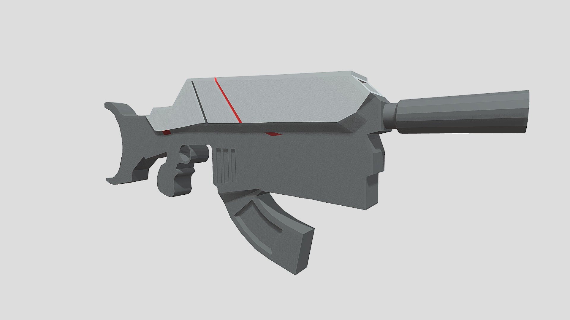 Simple sci fi rifle - Download Free 3D model by S0LARBreach [888eb6e ...