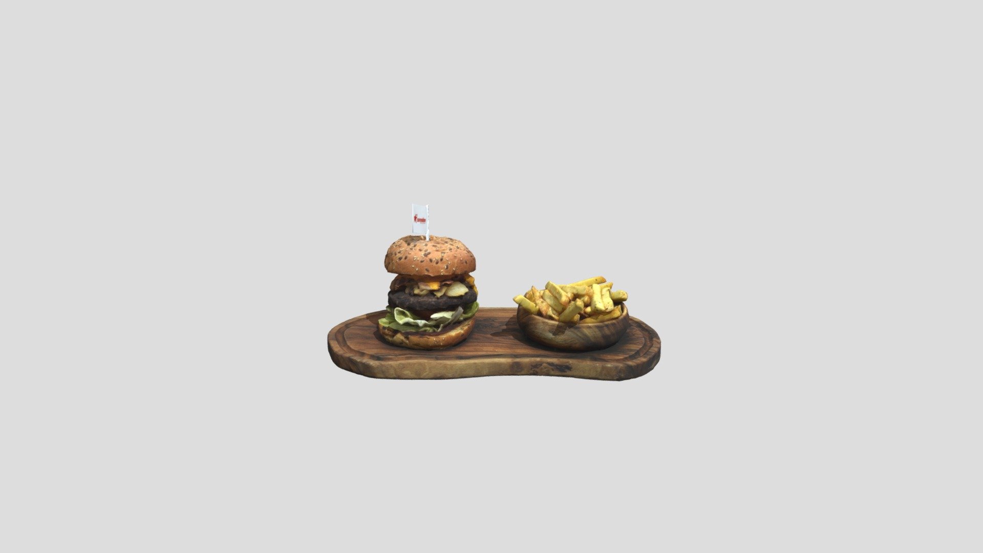 3D Burger - 3D model by outrealxr [888fb8d] - Sketchfab