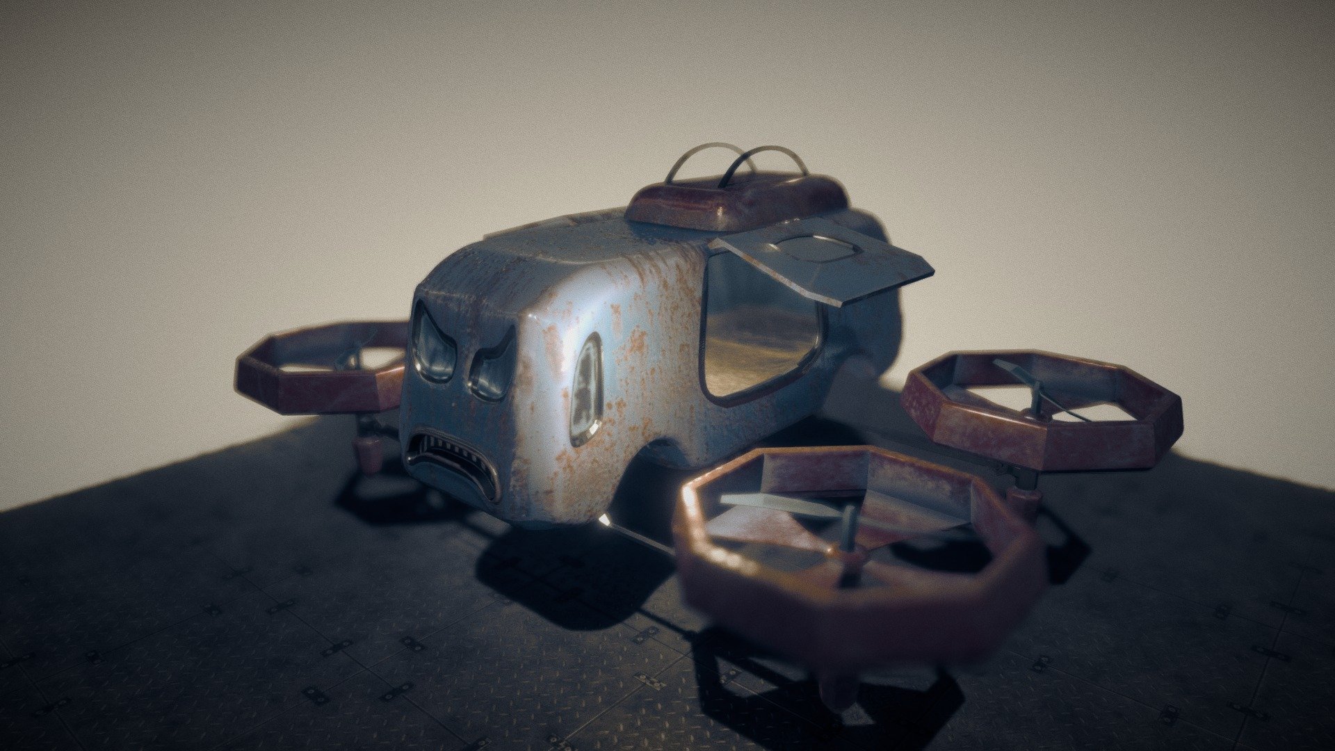 Cartoon Hover Van - Download Free 3D model by Samuel Jacob (@2dalkima ...