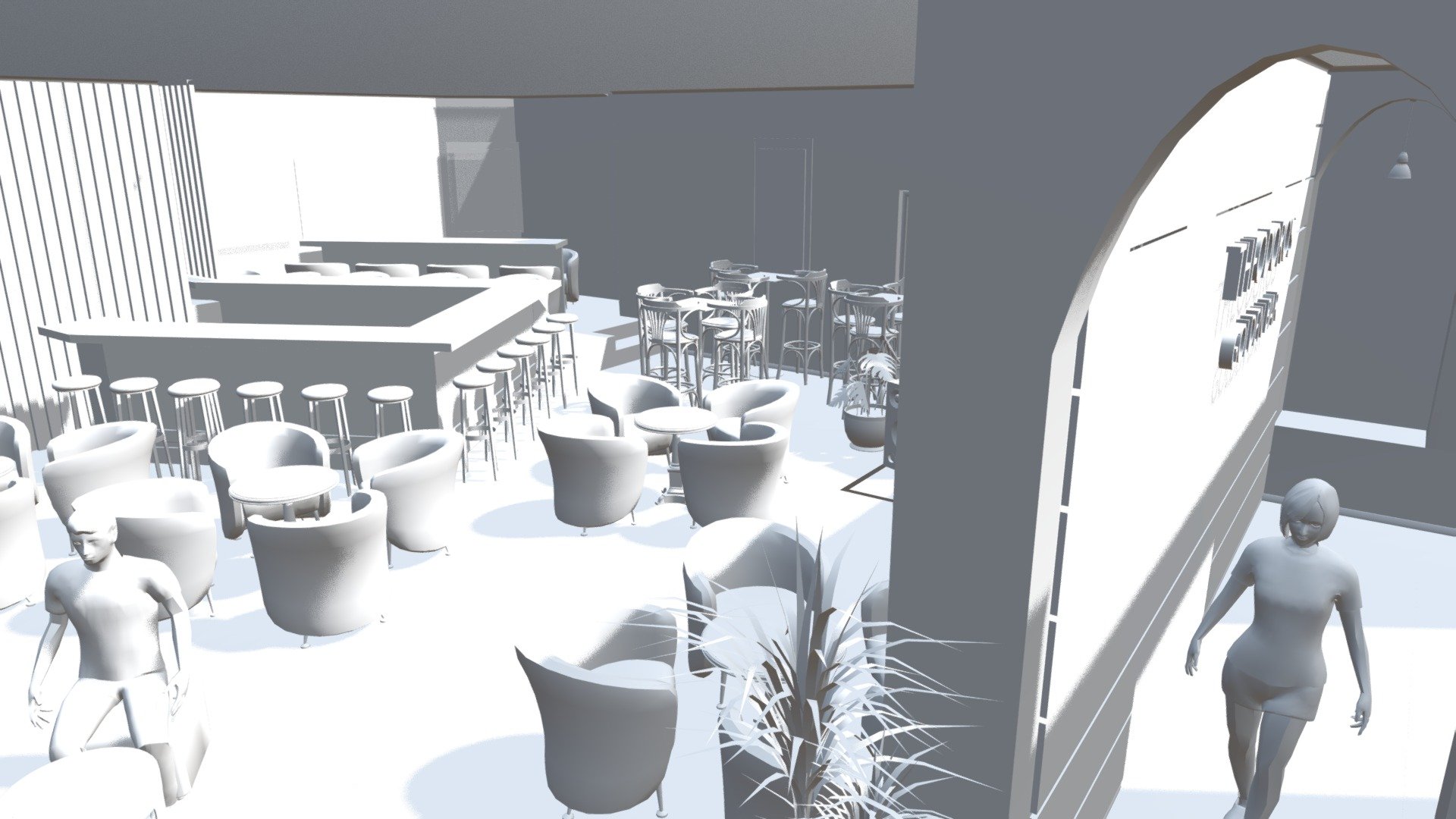 MAIN BAR - 3D model by pournaris [8891058] - Sketchfab