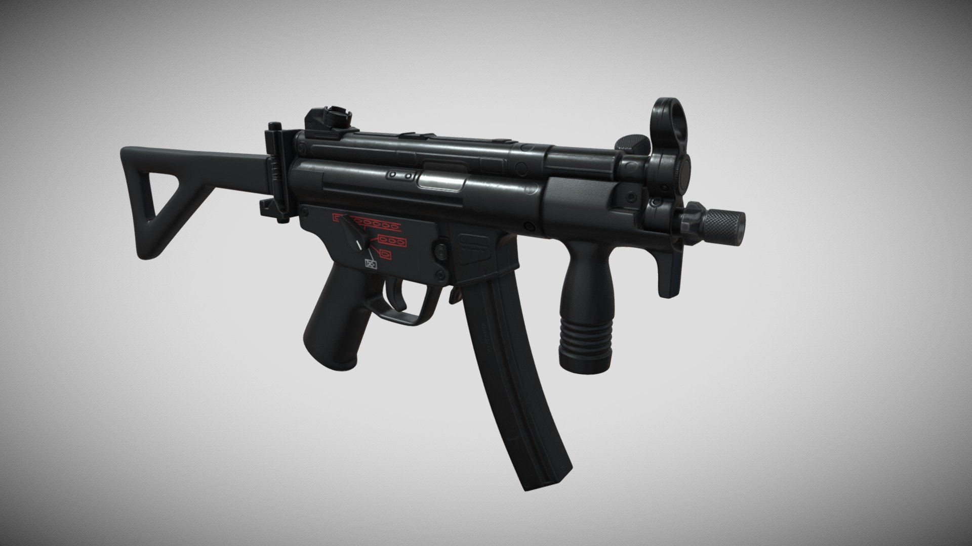 MP5-K - Buy Royalty Free 3D model by uninanimate [8891468] - Sketchfab ...