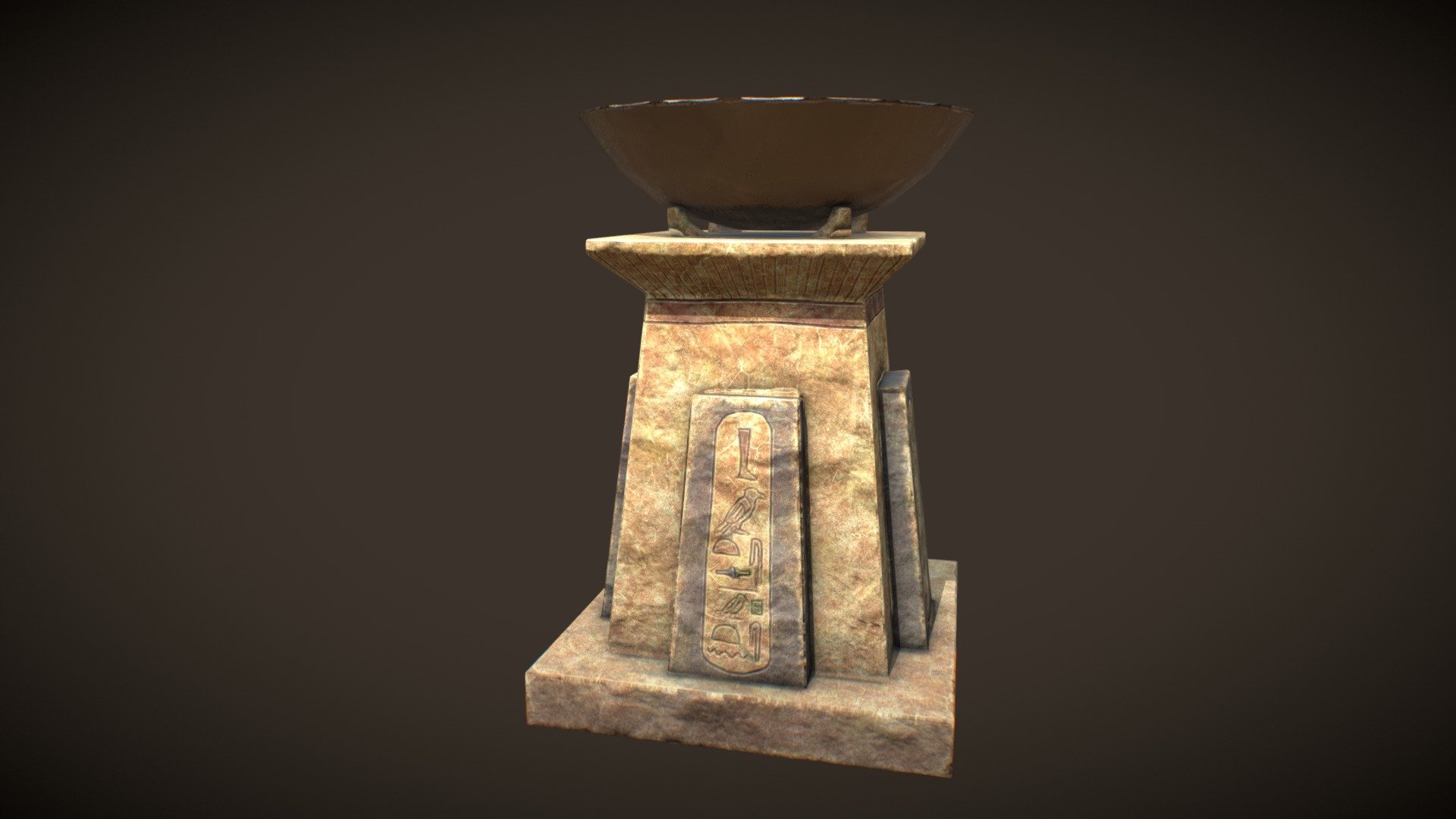 Aegyptiacus Chamber - Brazier - 3D model by Eanny [88954e9] - Sketchfab