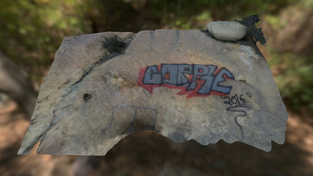 Graffiti (scan), Lizards Mouth, Jan 2016 - 3D model by SmallpolyArt ...