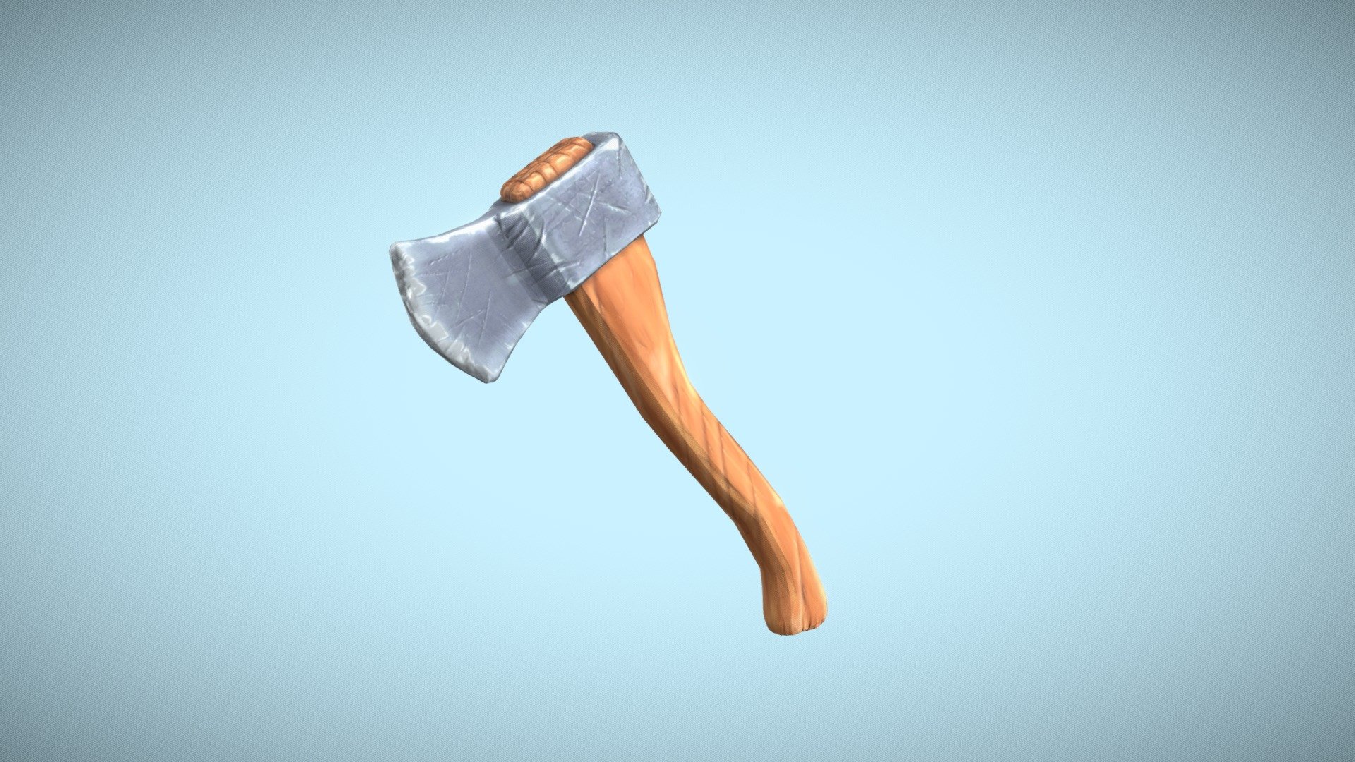 Hand Painted Stylized Hatchet - Buy Royalty Free 3D model by ...