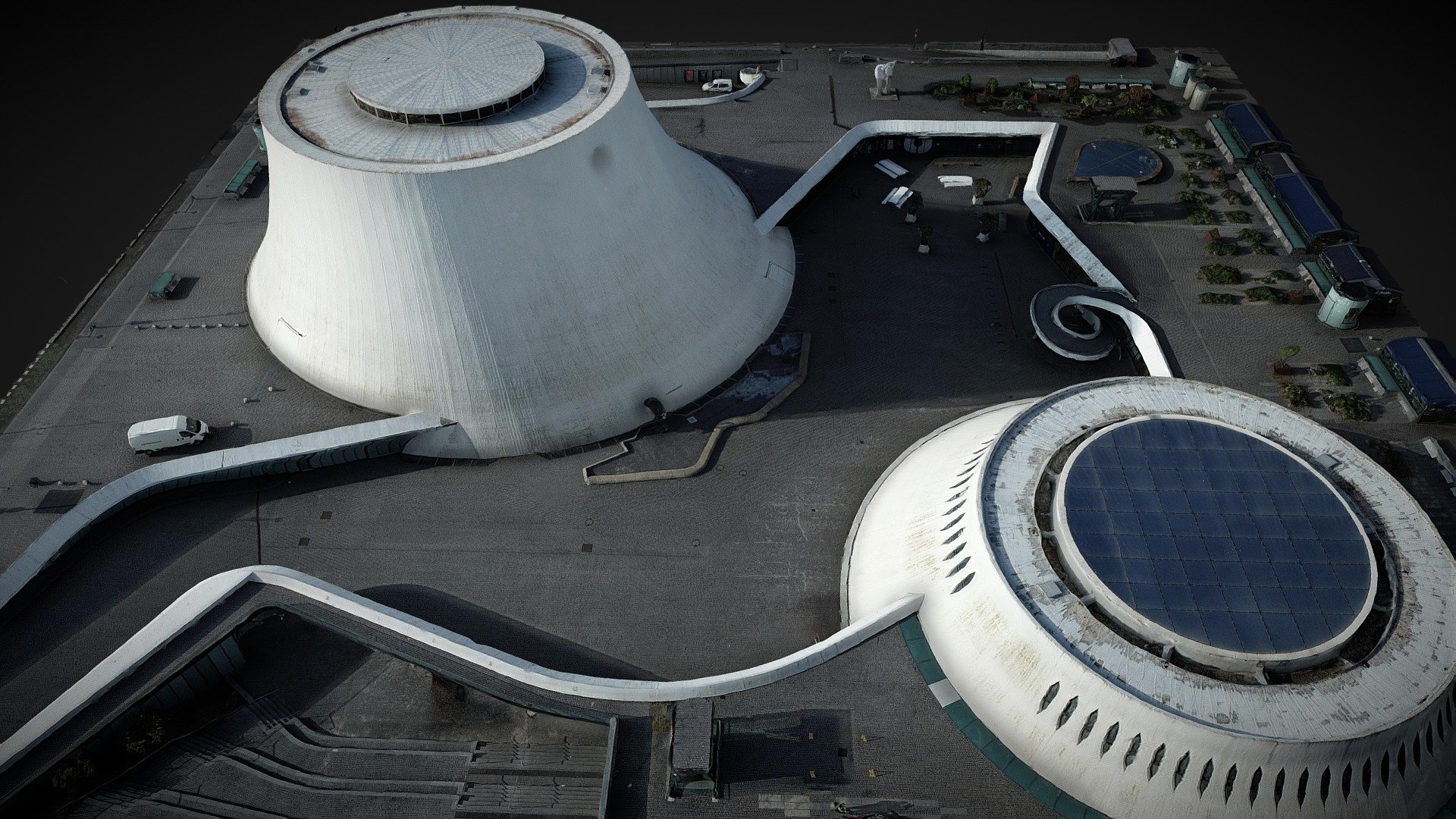 Le Volcan - Espace Oscar Niemeyer - Buy Royalty Free 3D model by 7CIS ...