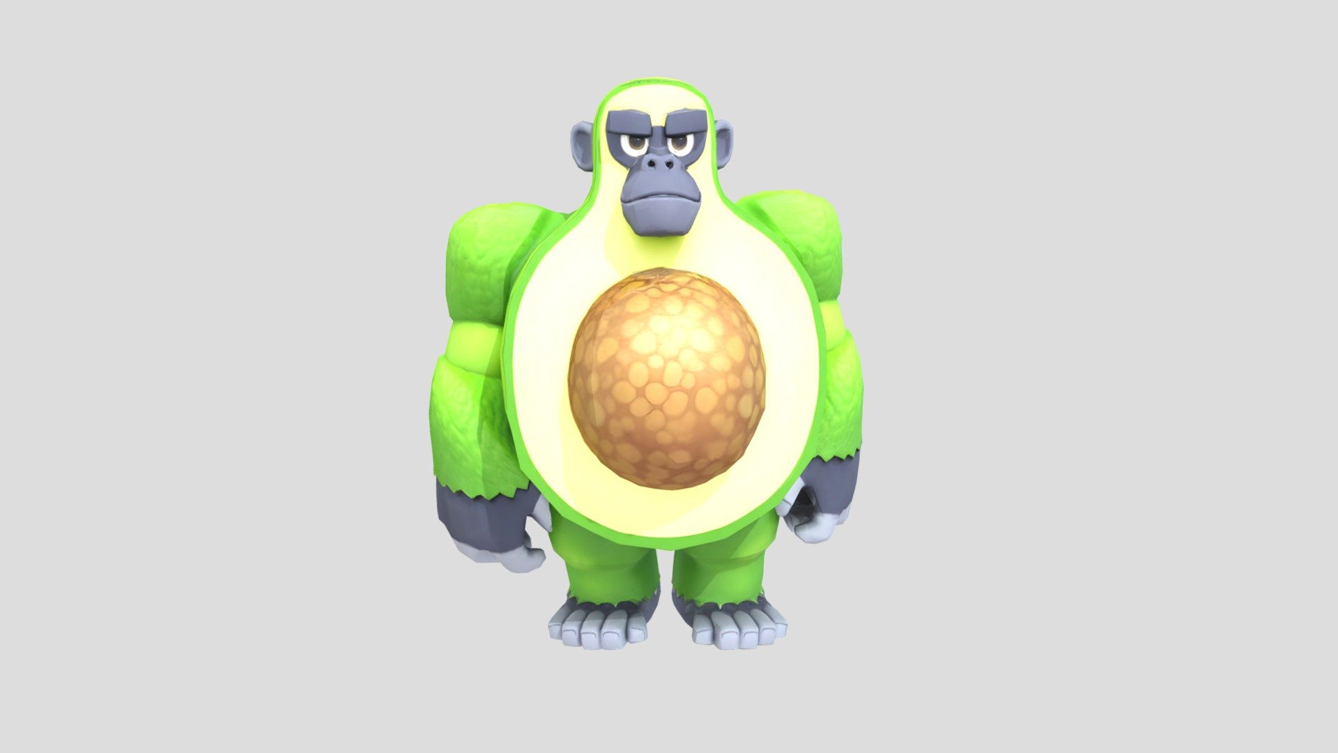 Brainrot Avocado Gorilla all animations - 3D model by UEFN Academy ...