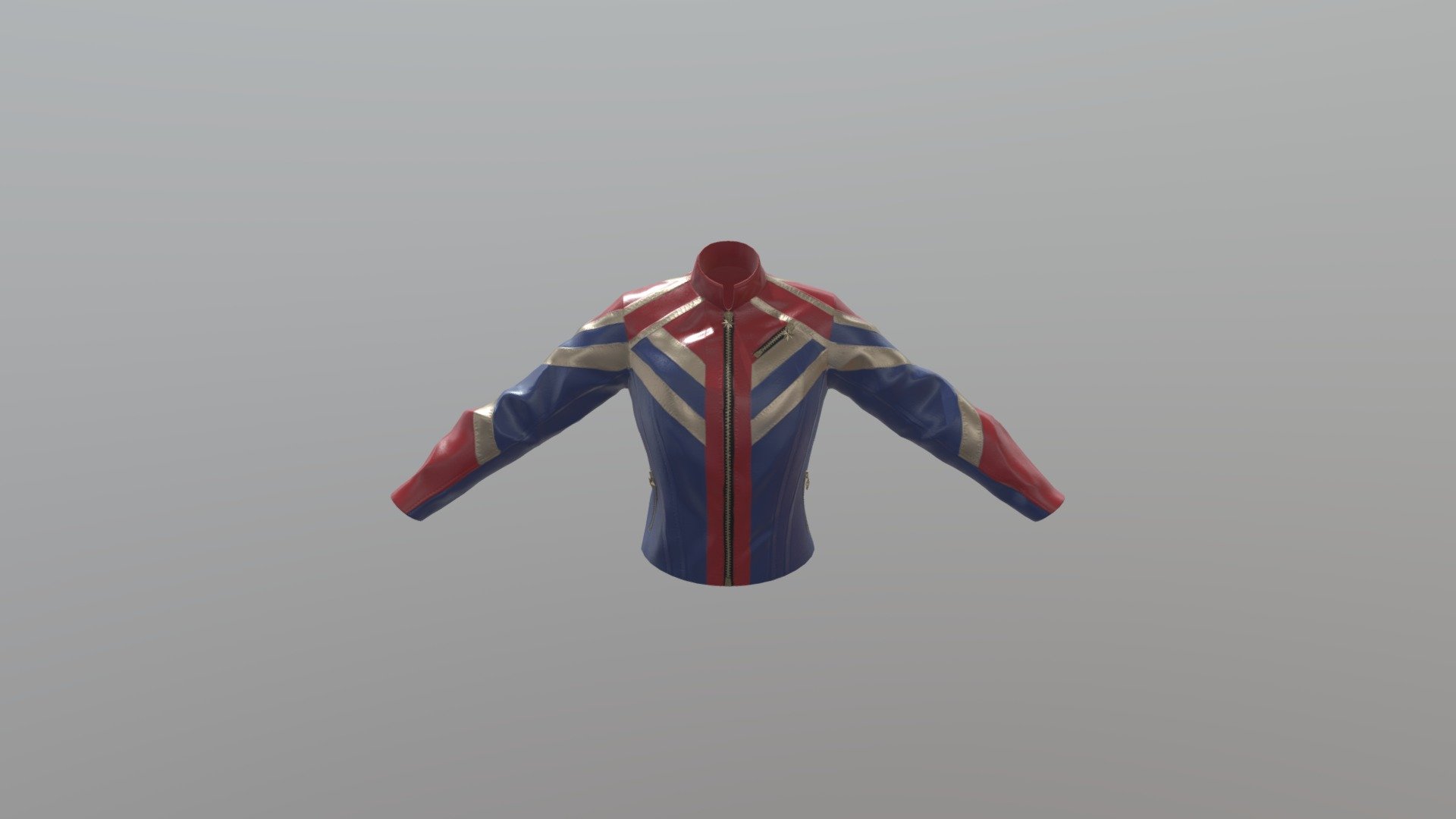 Captain Marvel Leather Jacket - 3D model by Tesha Bachman (@tesha ...