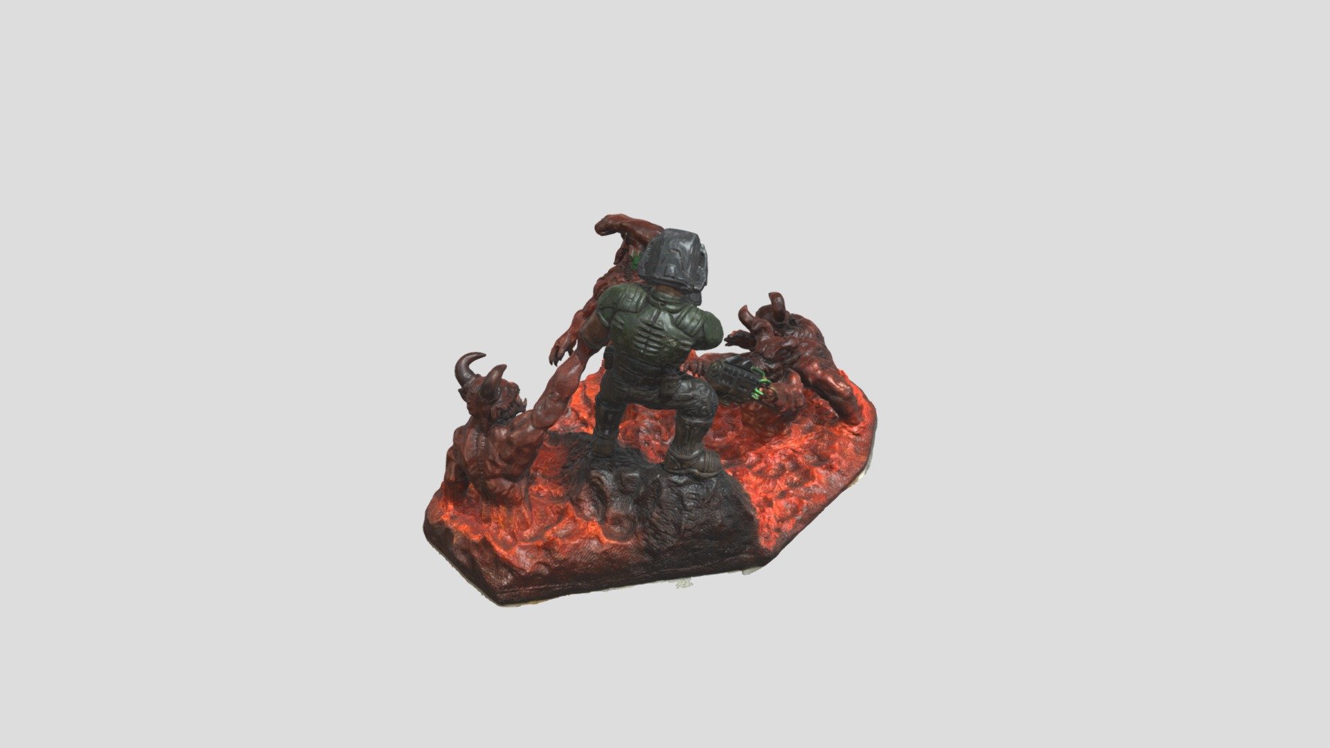 Doom combat scene - Download Free 3D model by 1-3D.com [889d4e3 ...