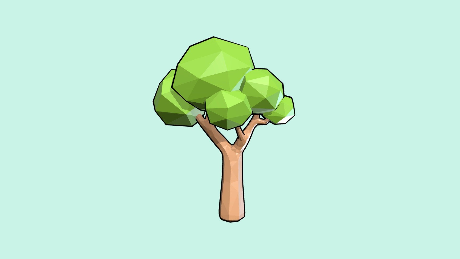 Lowpoly Oak Tree - Download Free 3D model by Mongze [889f019] - Sketchfab