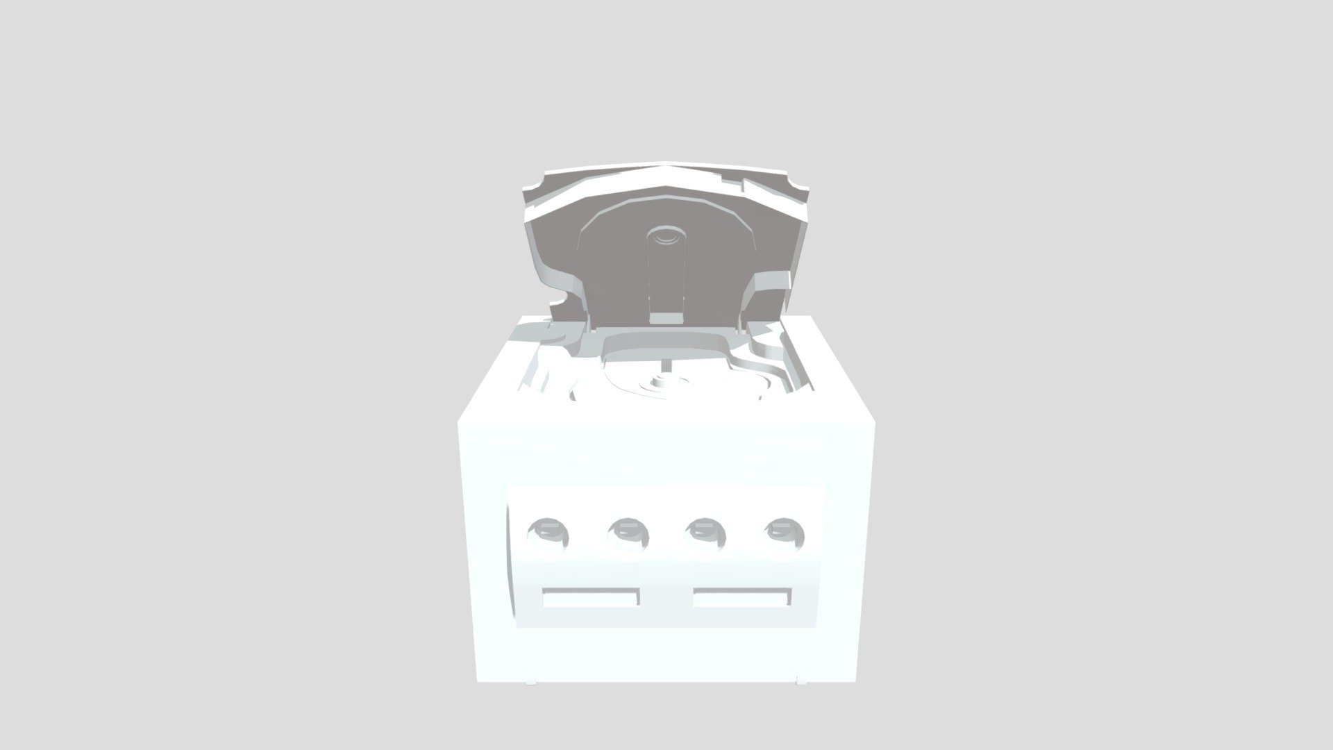 Low_Poly_Gamecube - 3D model by Raffaele_Martello [88a0dfd] - Sketchfab