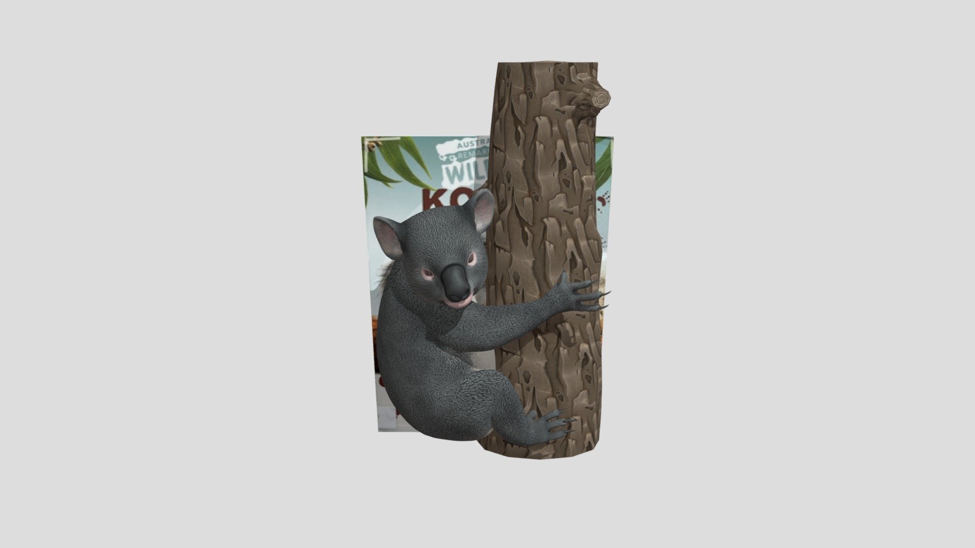 Koala For Web - Download Free 3D model by rinaskylark [88a2ffc] - Sketchfab