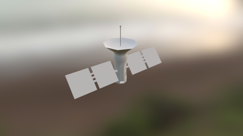 Low Poly Satellite A - 3D model by Giselle Martinez (@gem66) [88a35d2 ...