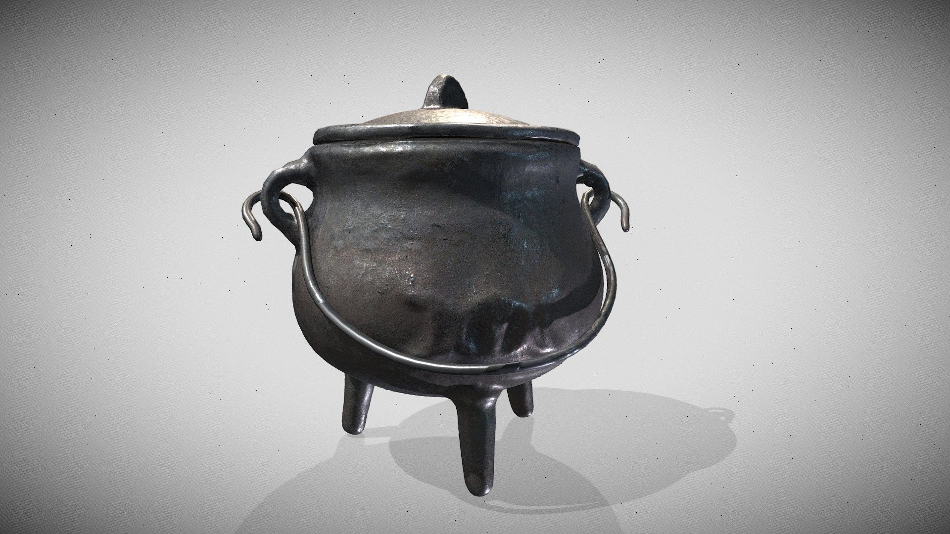 Real Time Ready Iron Cauldron scan - Buy Royalty Free 3D model by ...