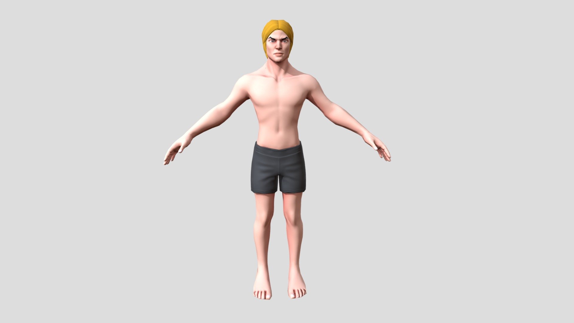 Stylized Male Character - Game Ready Base mesh - Buy Royalty Free 3D ...