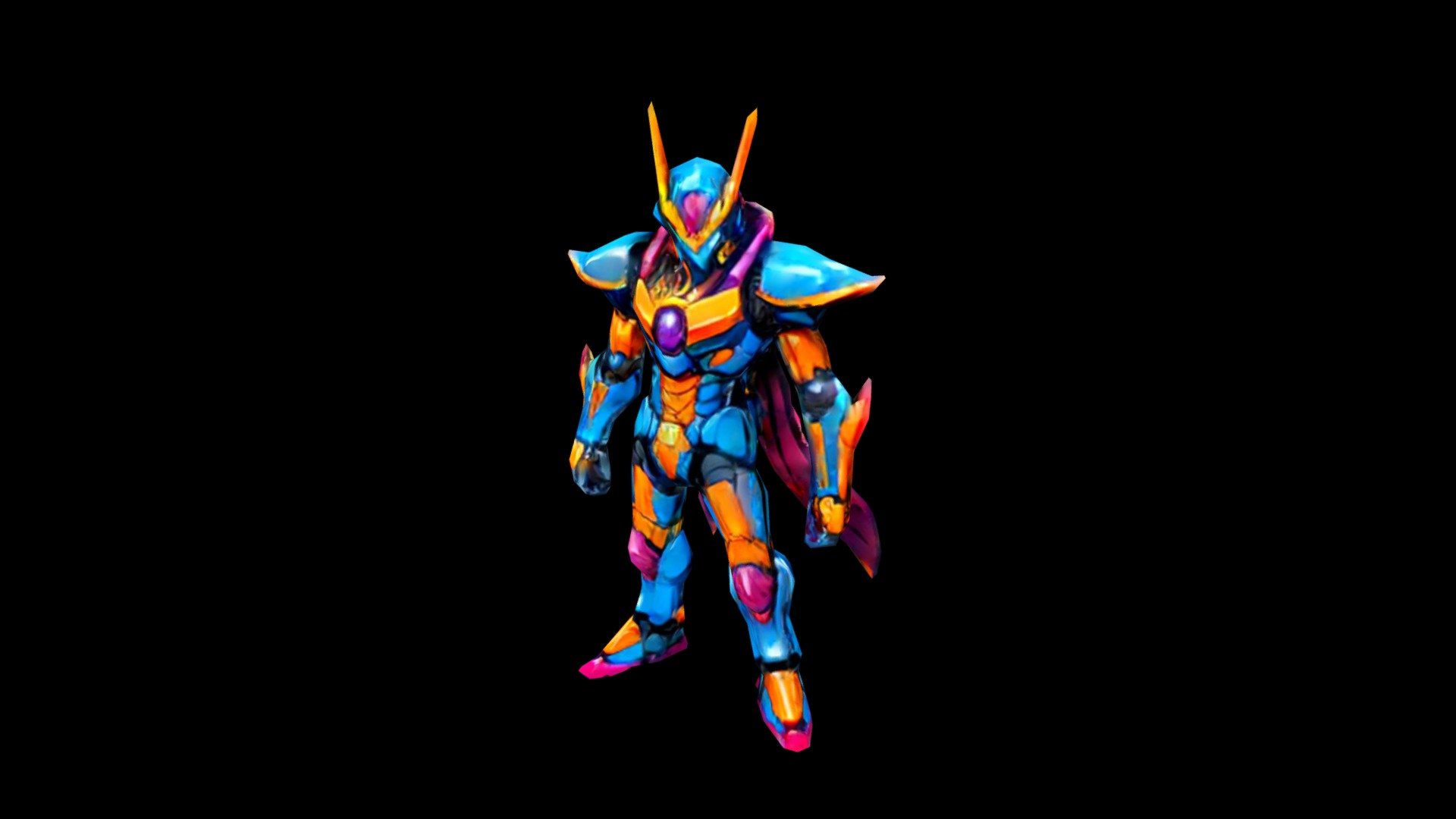 A colorful superhero standing in a confident pos - Download Free 3D ...